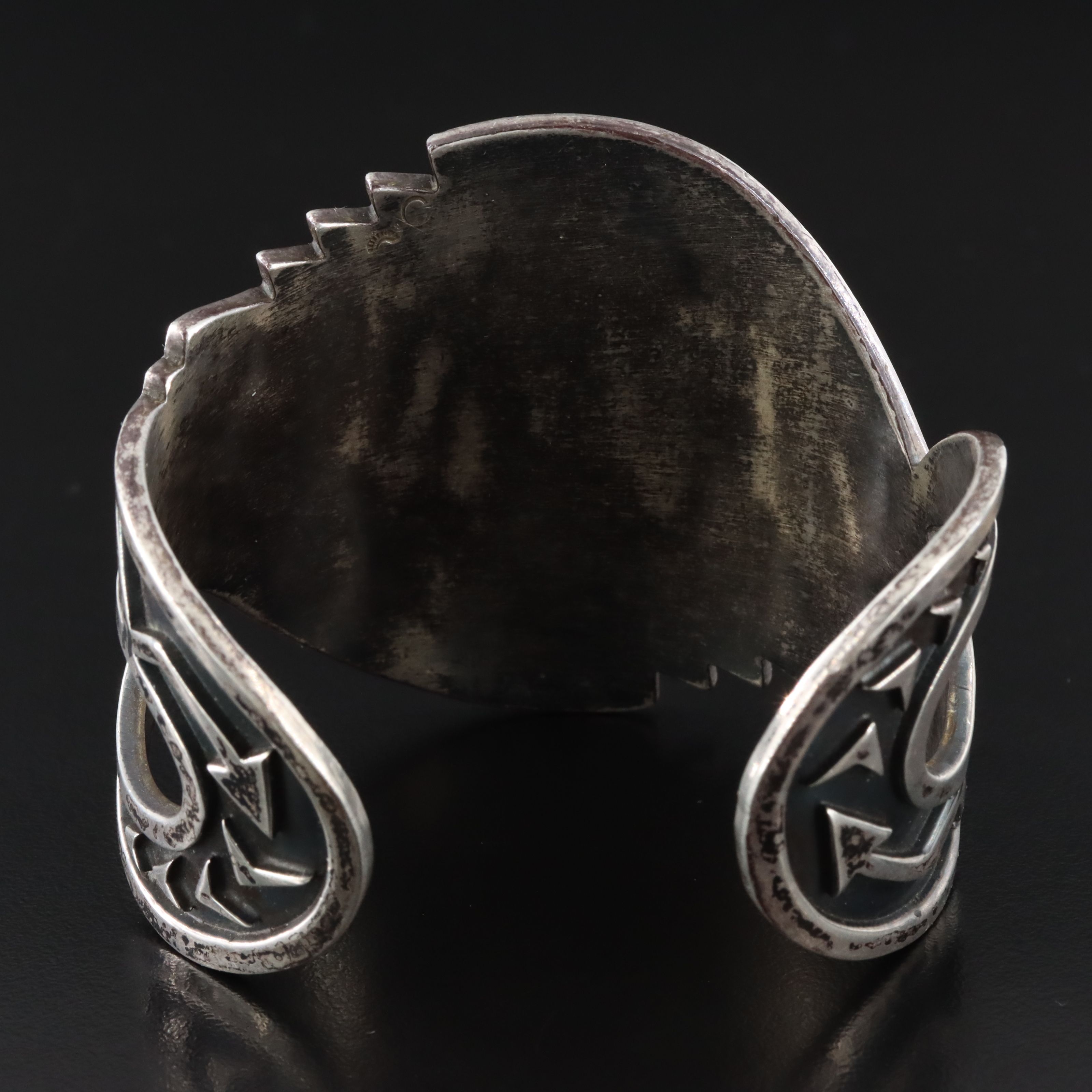 Carl Begay Navajo Diné Sterling Turquoise Inlay Cuff | EBTH