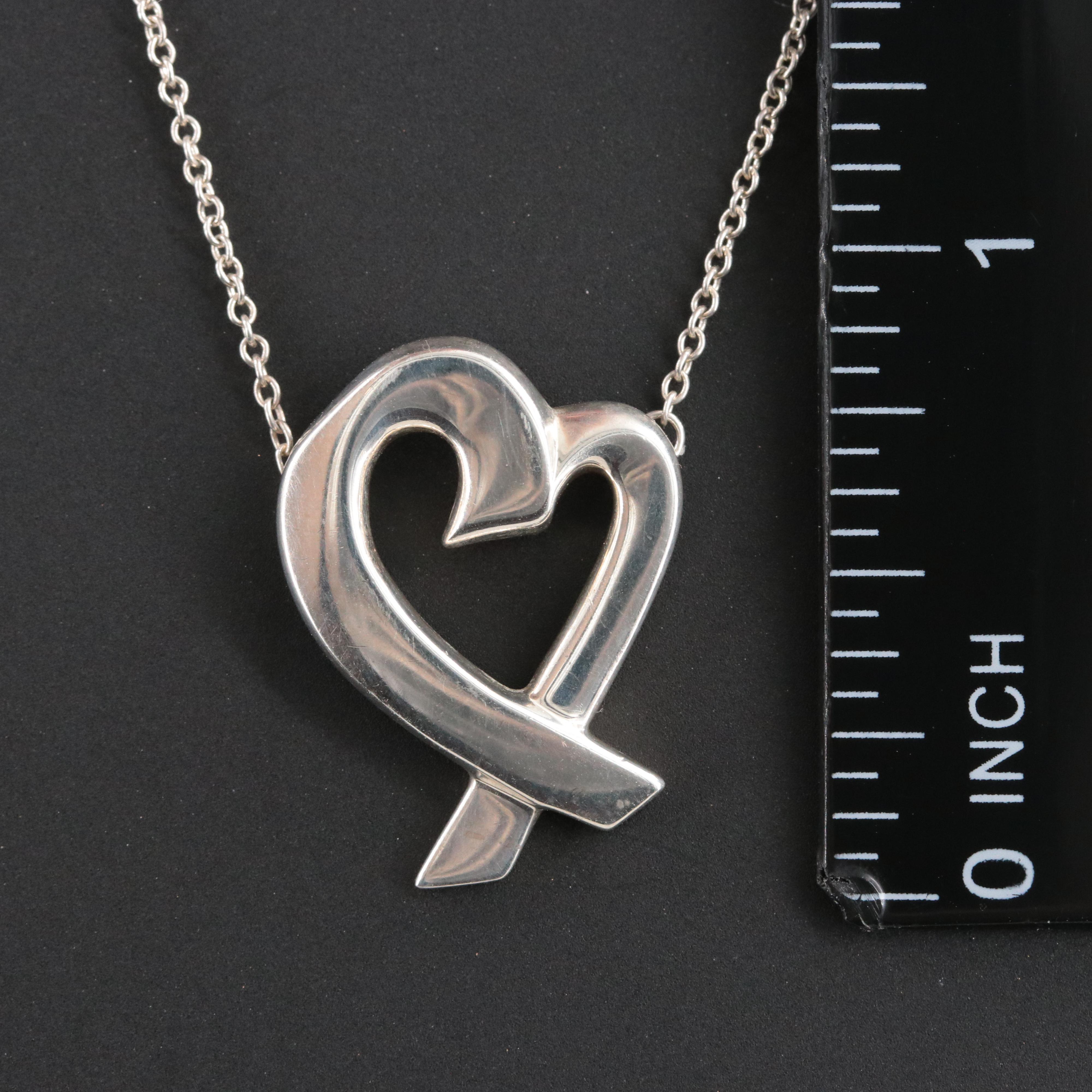 Paloma Picasso for Tiffany & Co. Loving Heart Sterling Necklace | EBTH