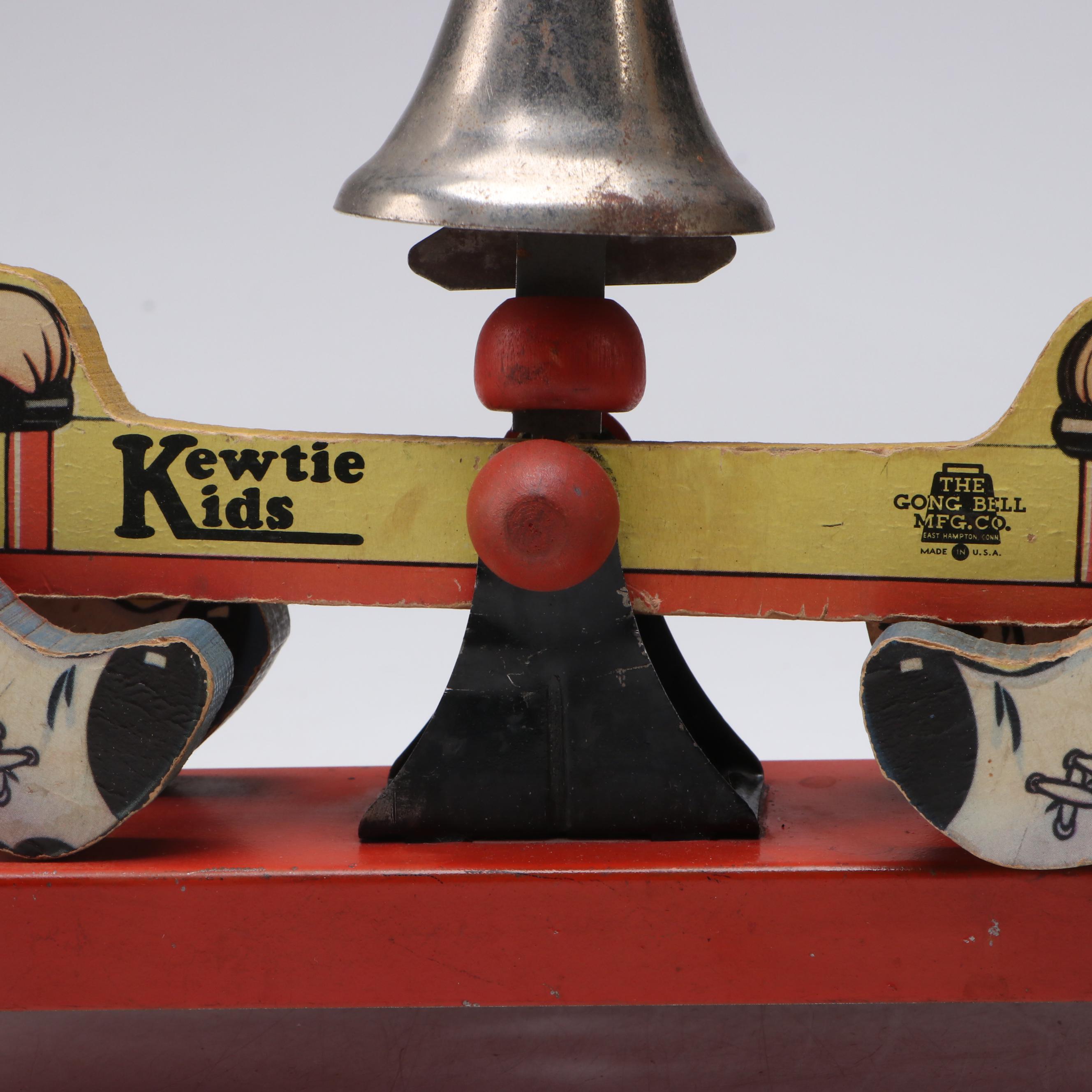 Gong Bell "Kewtie Kids" Wooden Toy with Fisher Price More Vintage Toys ...