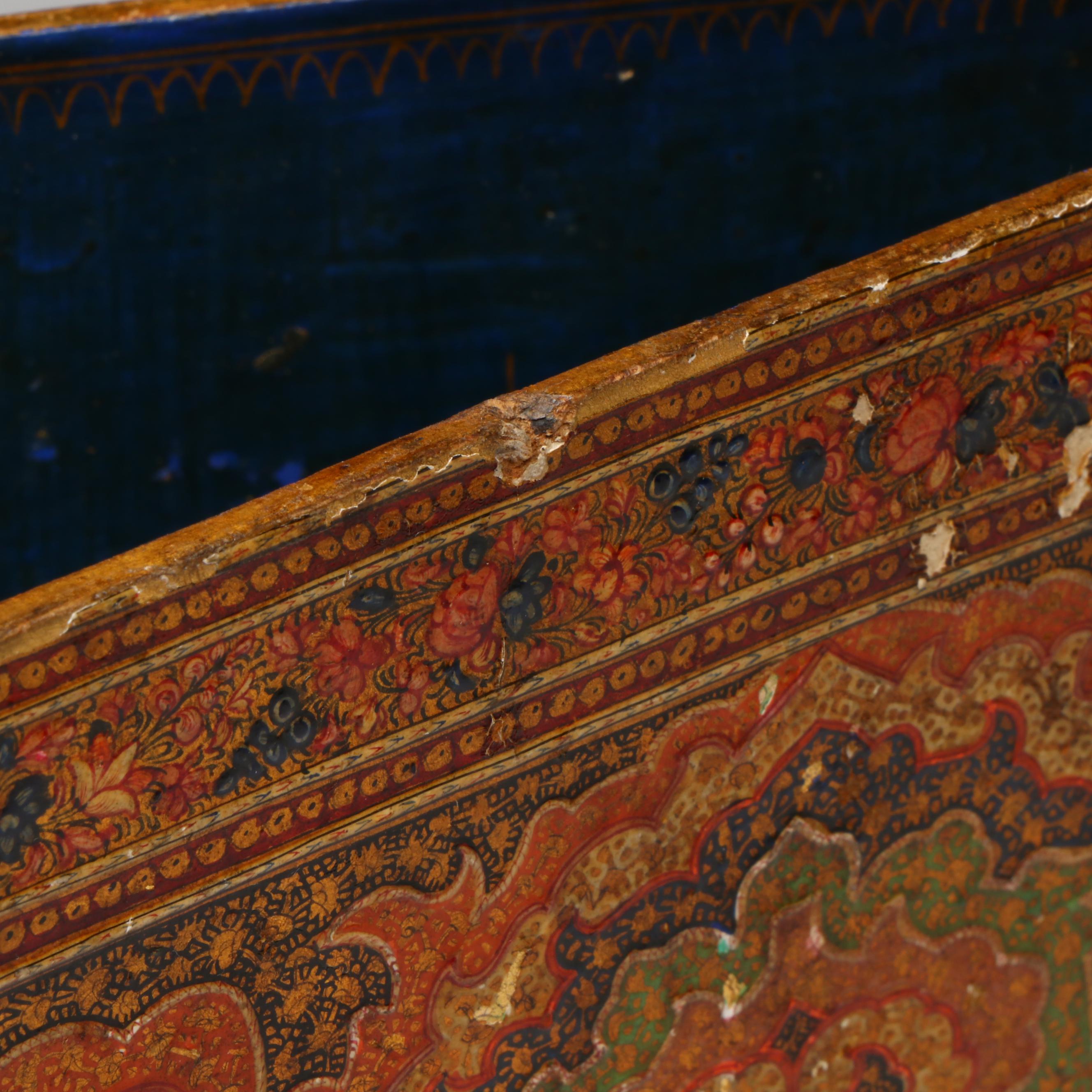 Antique Safavid Hand-Painted Quran Jild-i Kitab Cover, 18th Century or ...