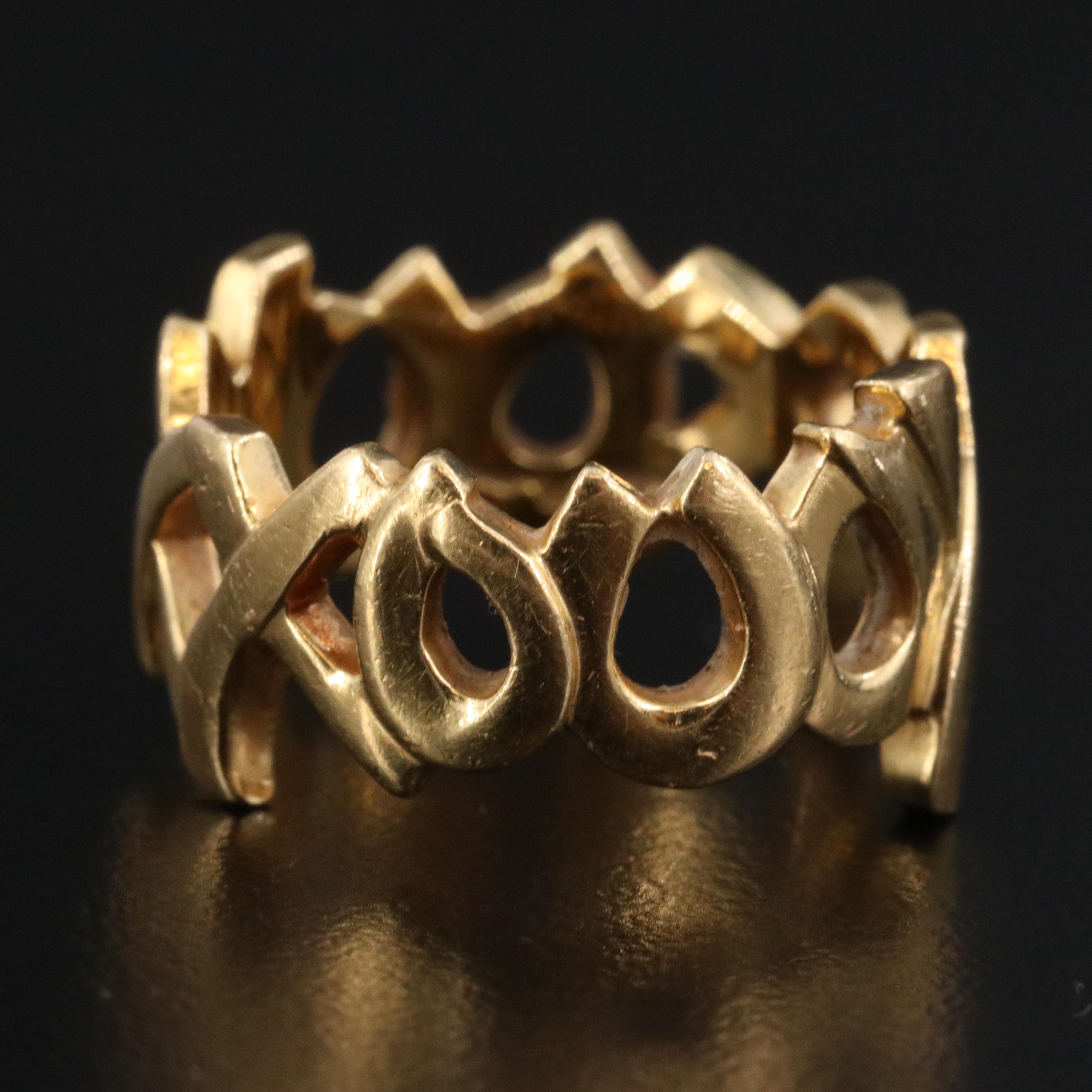 Paloma Picasso for Tiffany & Co. Graffiti 18K Love and Kisses Ring | EBTH