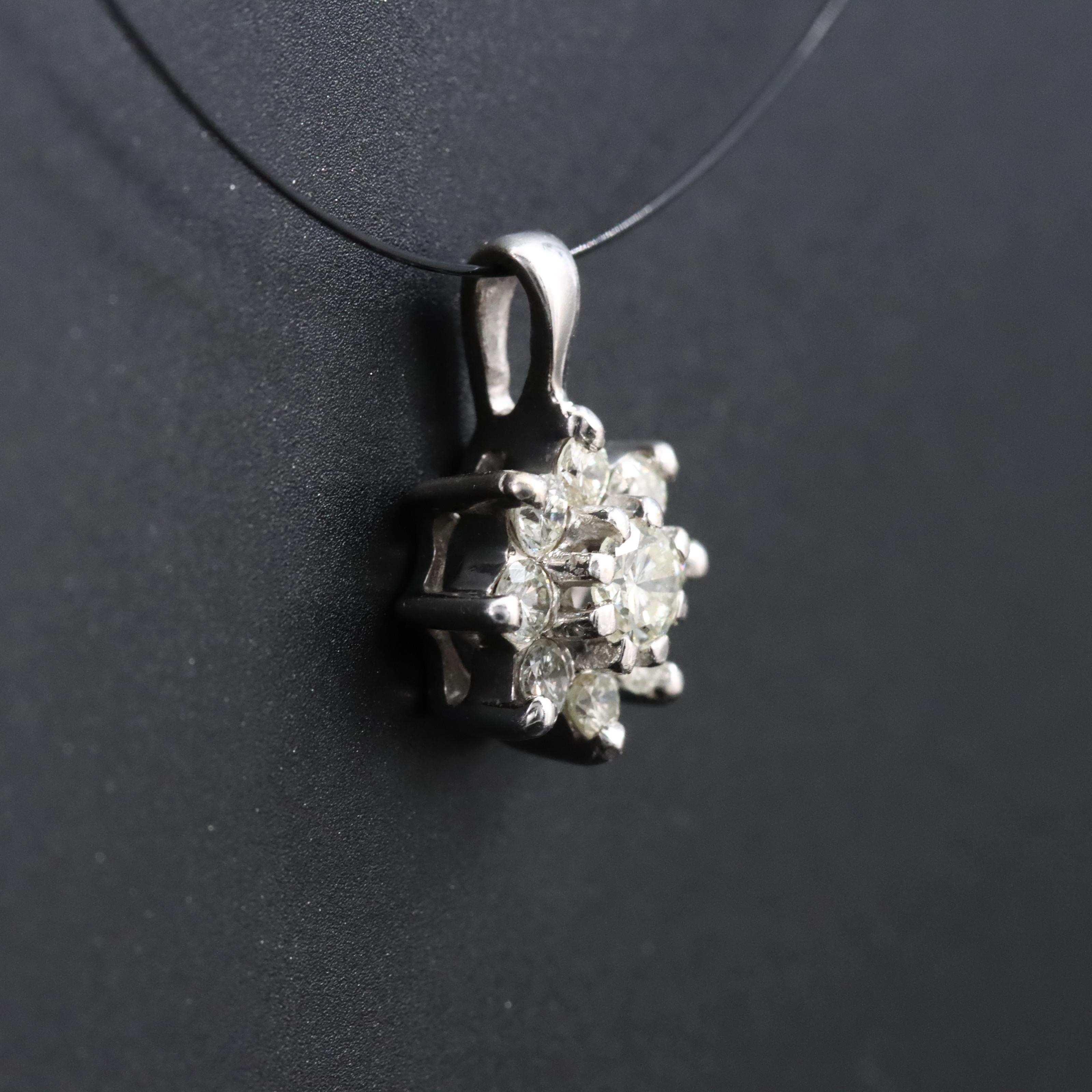 14K 0.29 CTW Diamond Pendant | EBTH