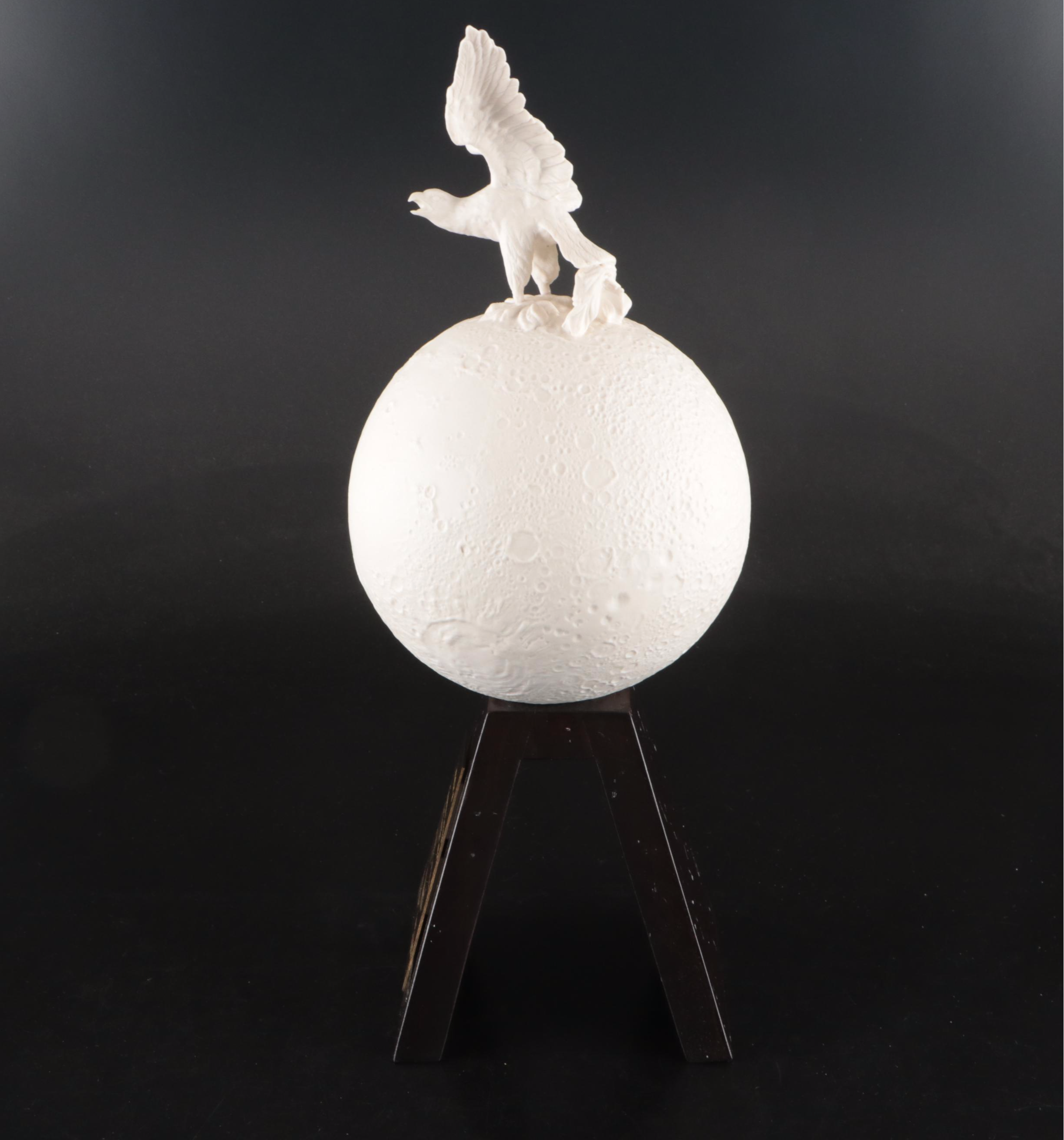 Cybis "Tranquility Base Apollo 11 Moon Mission" Porcelain Sculpture | EBTH