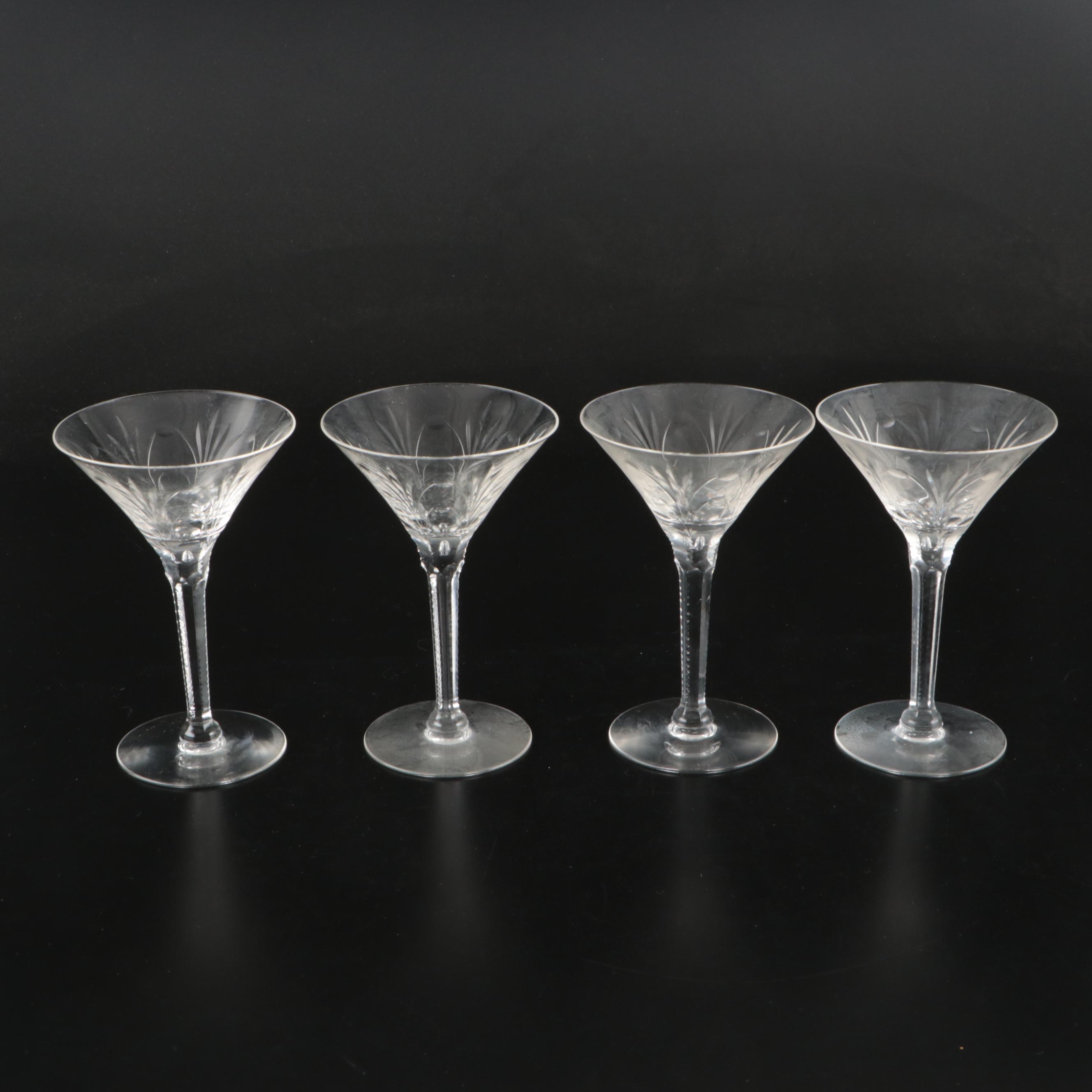 Seneca "Heritage" Cut Crystal Water Goblets and Plates with Other ...
