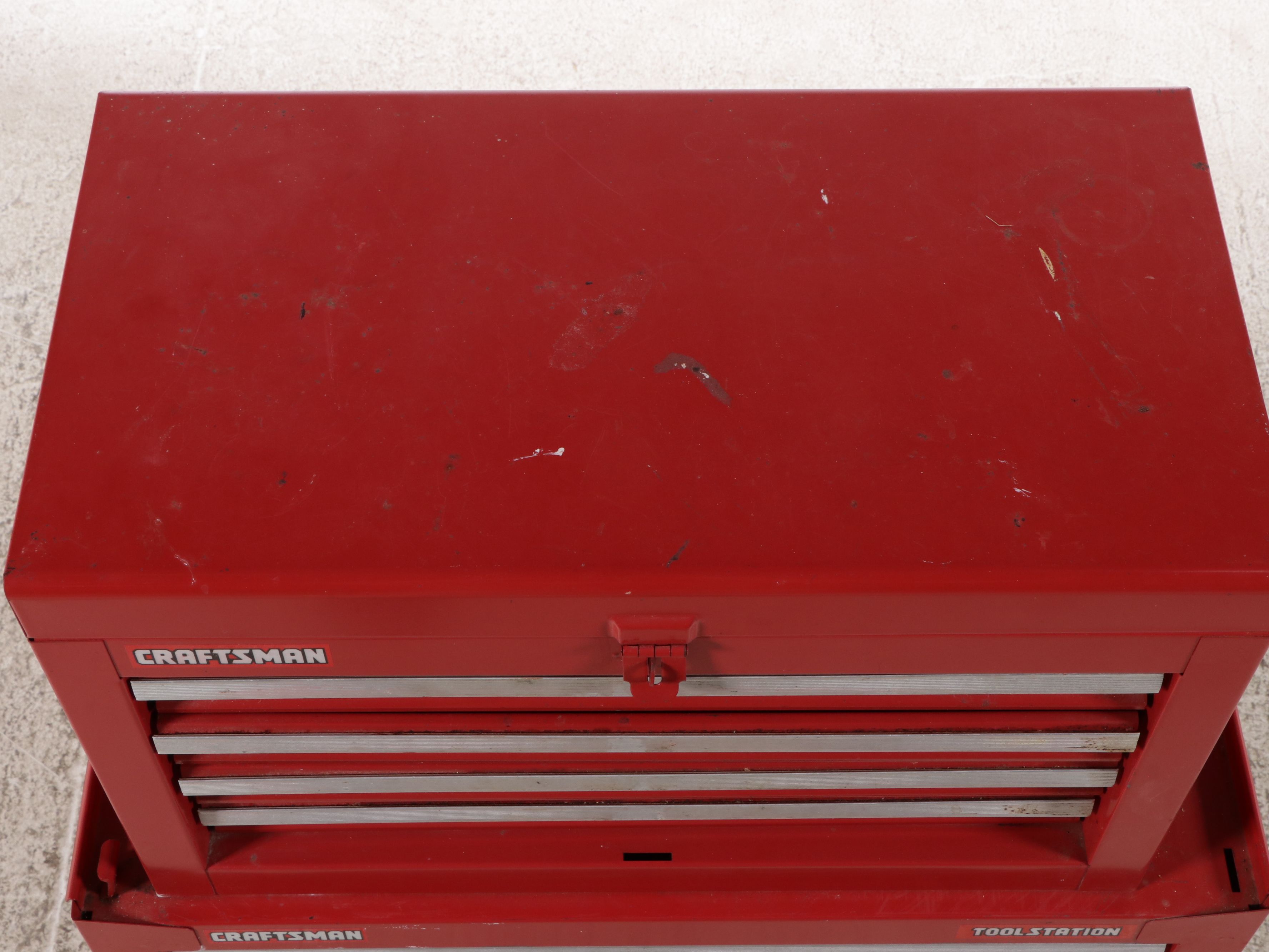 Craftsman Red Metal Toolstation with Assorted Hand Tools | EBTH