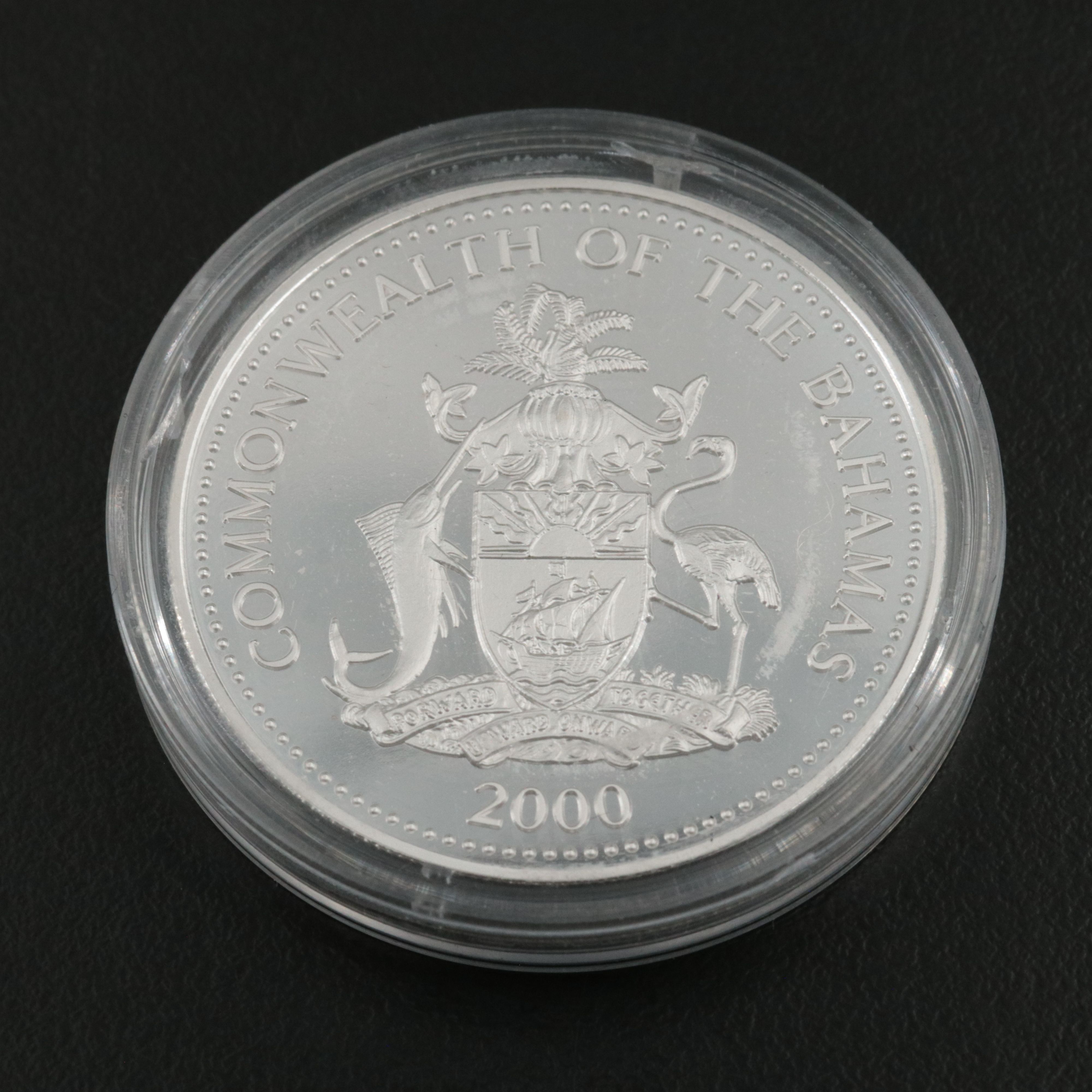 2000 Bahamas Ten Dollar Golden Girls Silver Proof Coin | EBTH