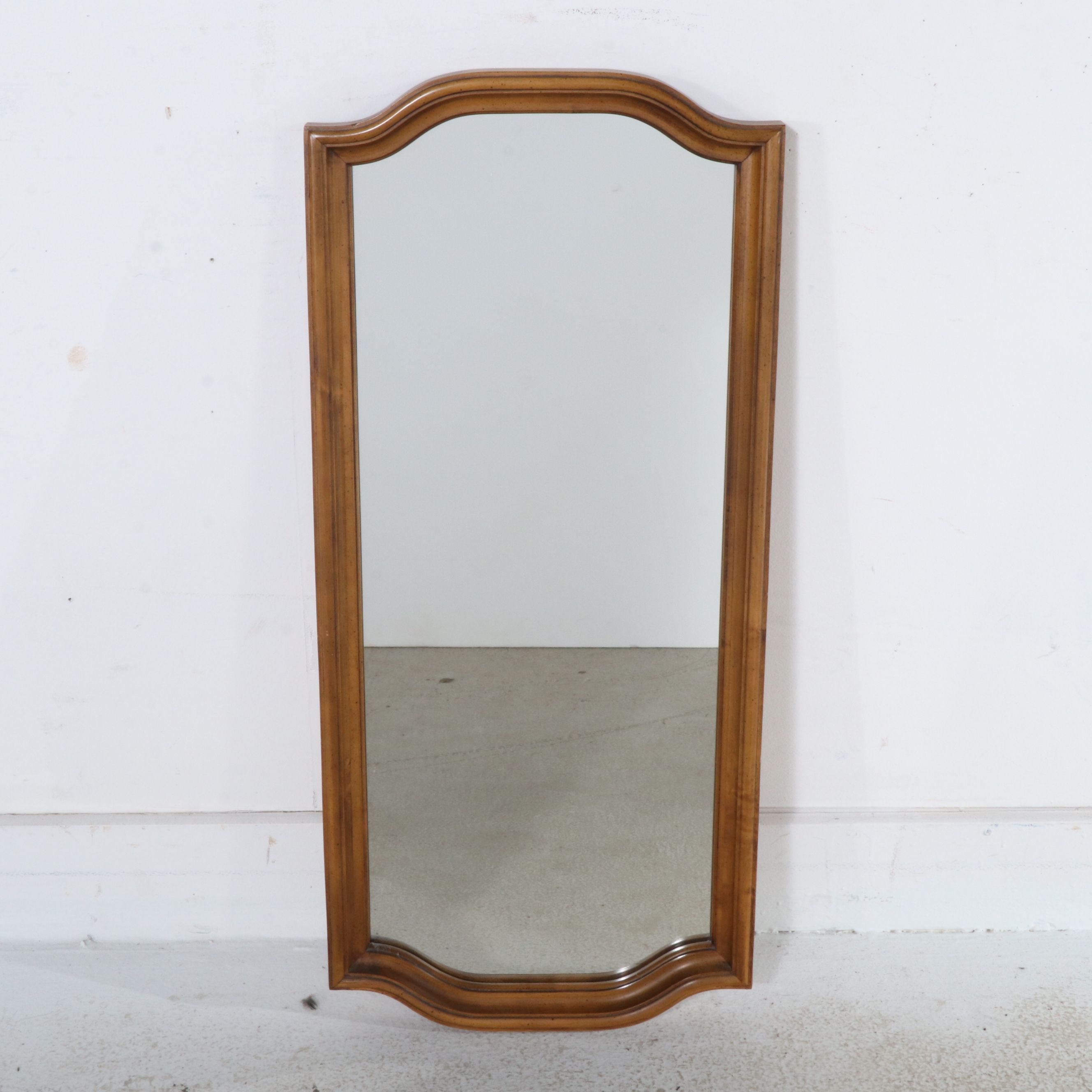 Butler Mediterranean Style Maple Console Cabinet with Mirror, 1960s | EBTH