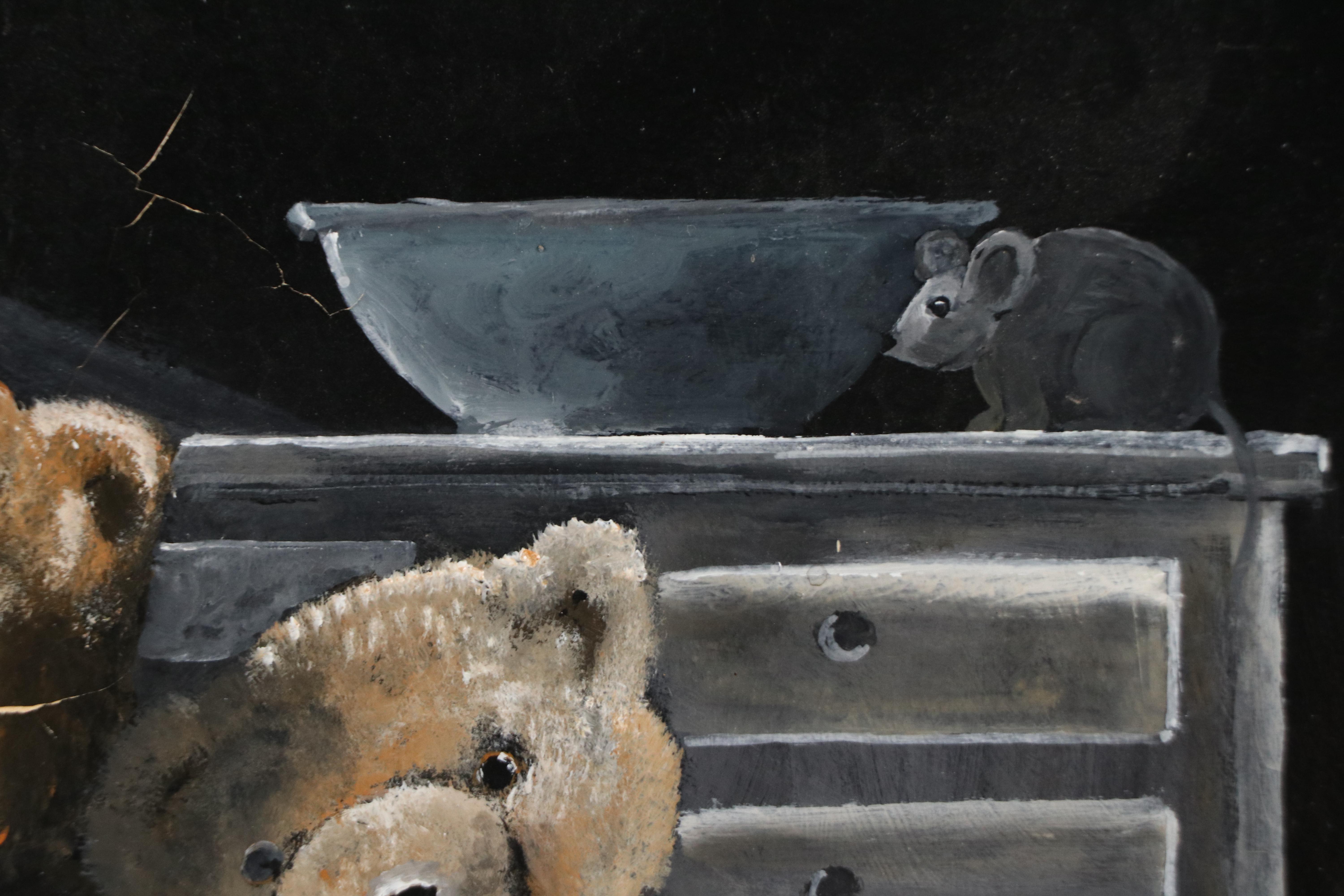 Plischka Oil Painting of Two Teddy Bears, Circa Mid-20th Century | EBTH