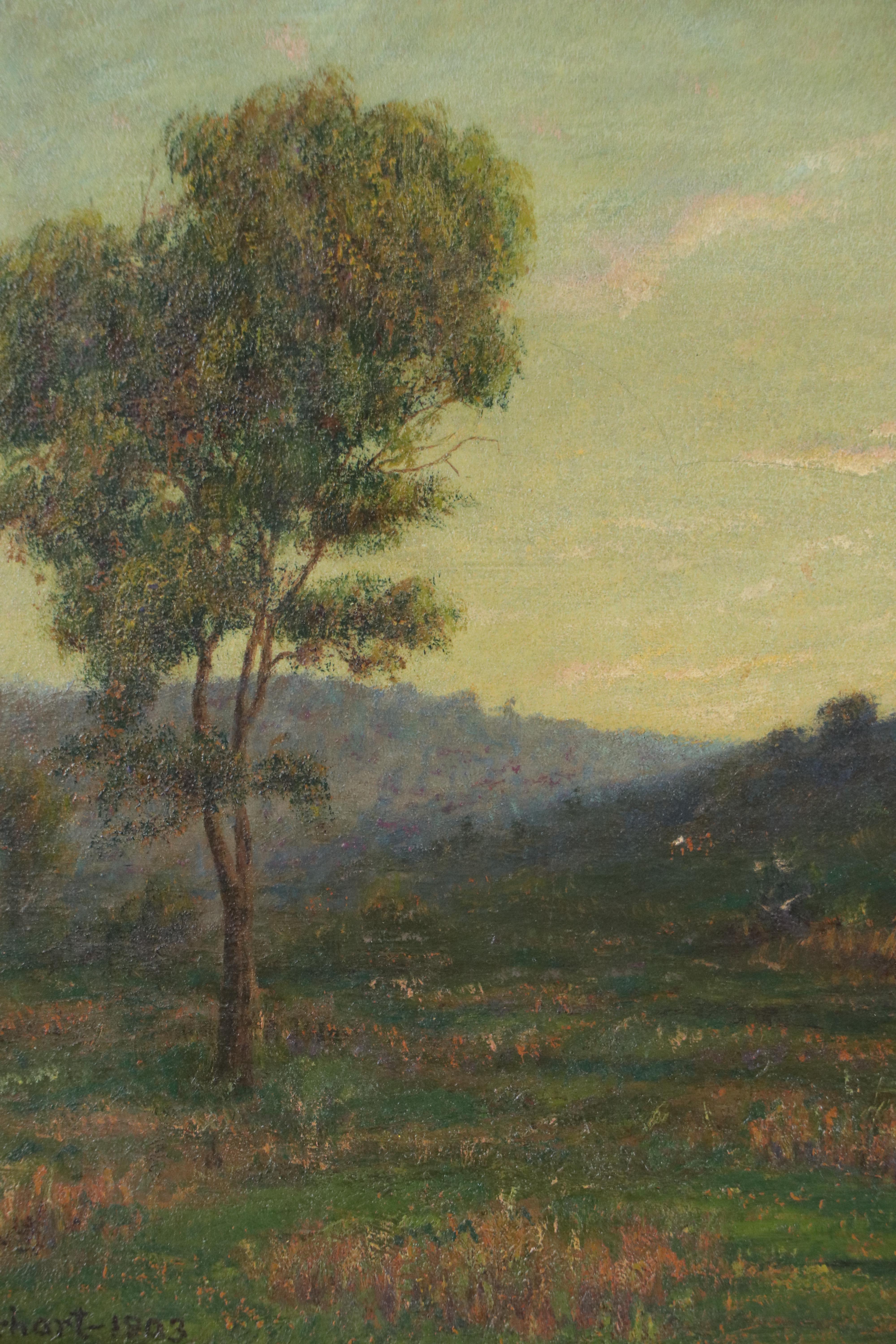 John Franklin Earhart Landscape Oil Painting, 1903 | EBTH