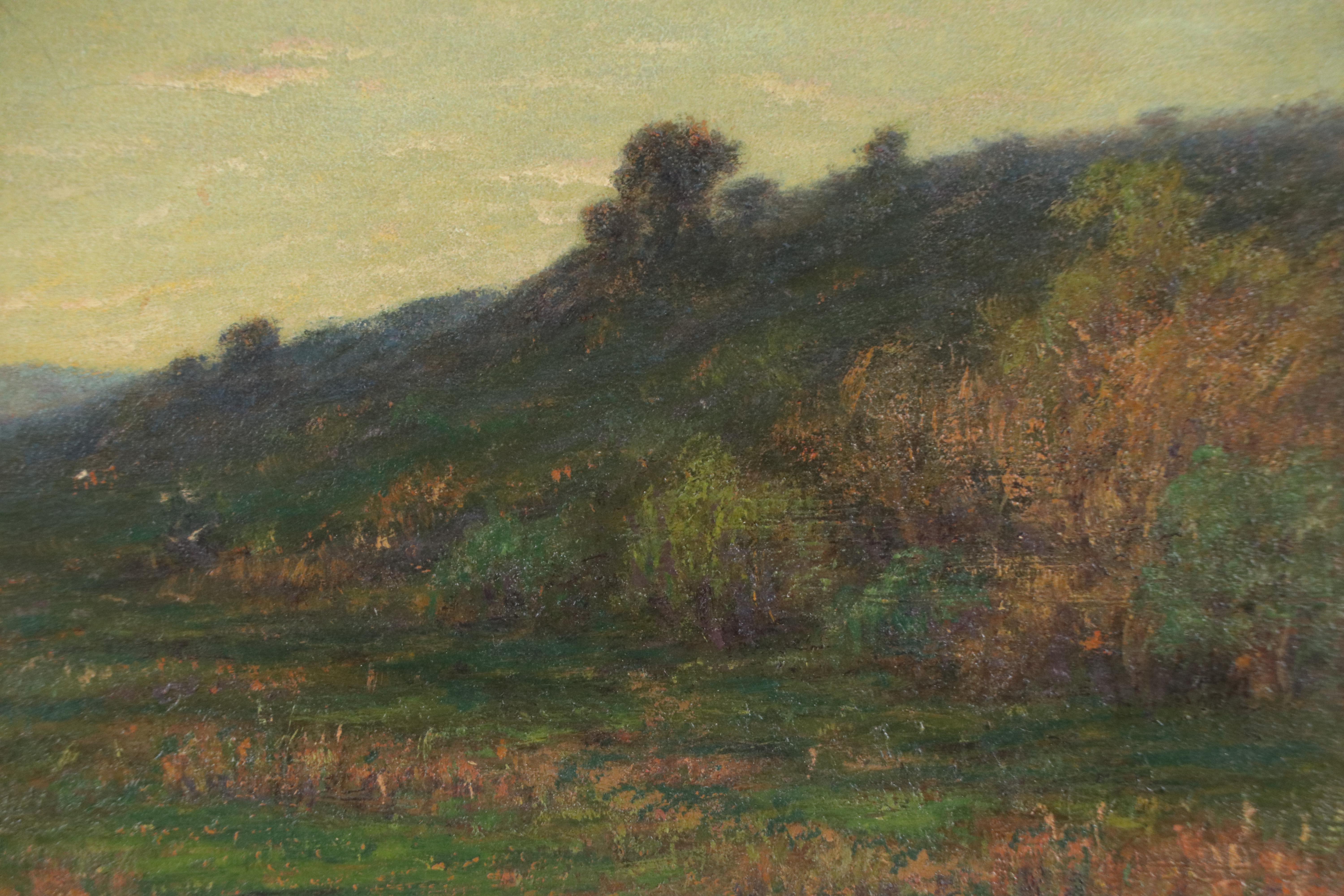 John Franklin Earhart Landscape Oil Painting, 1903 | EBTH
