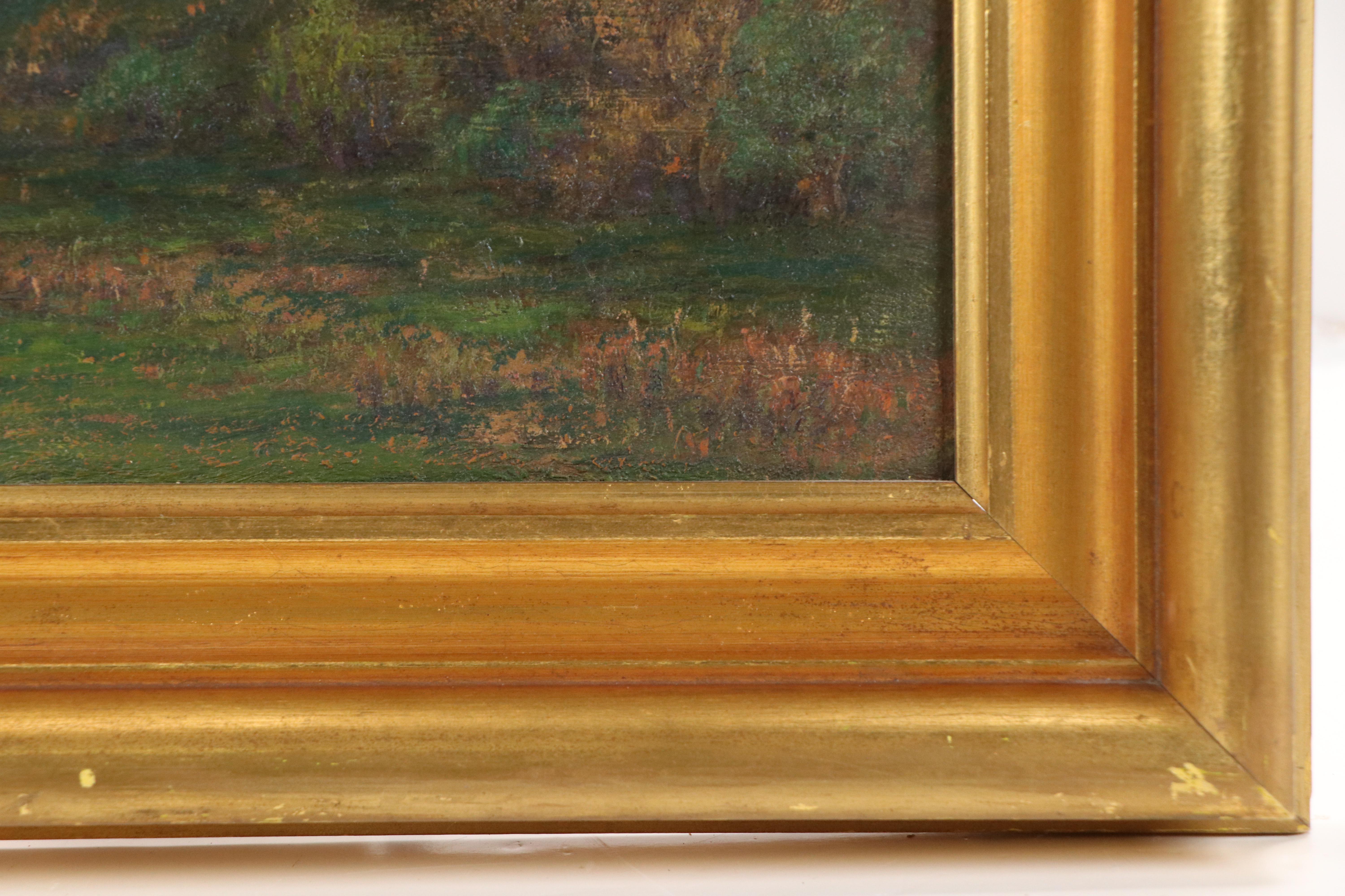 John Franklin Earhart Landscape Oil Painting, 1903 | EBTH