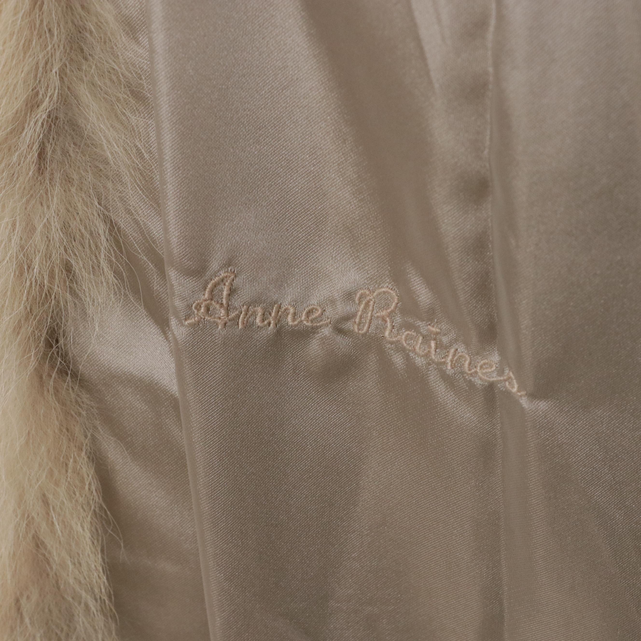 Natural Coyote Fur Coat with Shadow Fox Fur Trim from Stanley Rich Fine ...