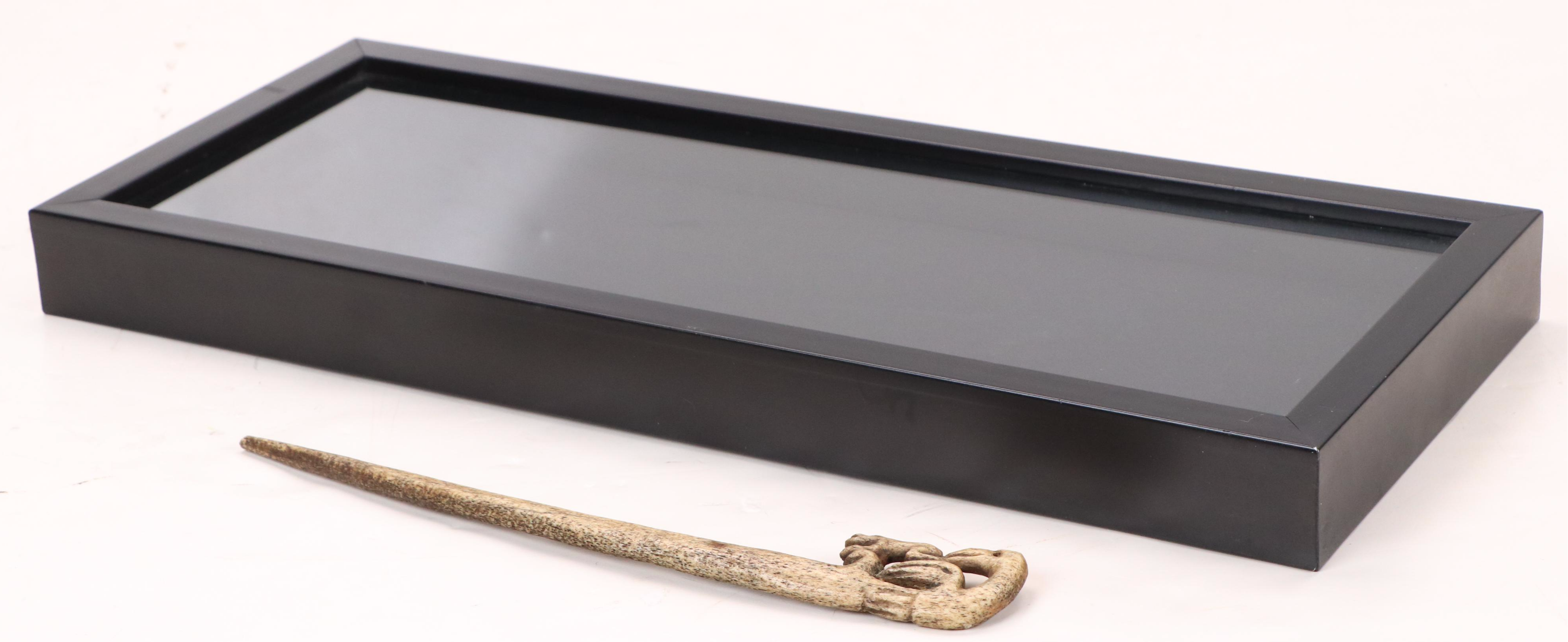 Tlingit Style Carved Bone Trap Stake with Zoomorphic Finial | EBTH