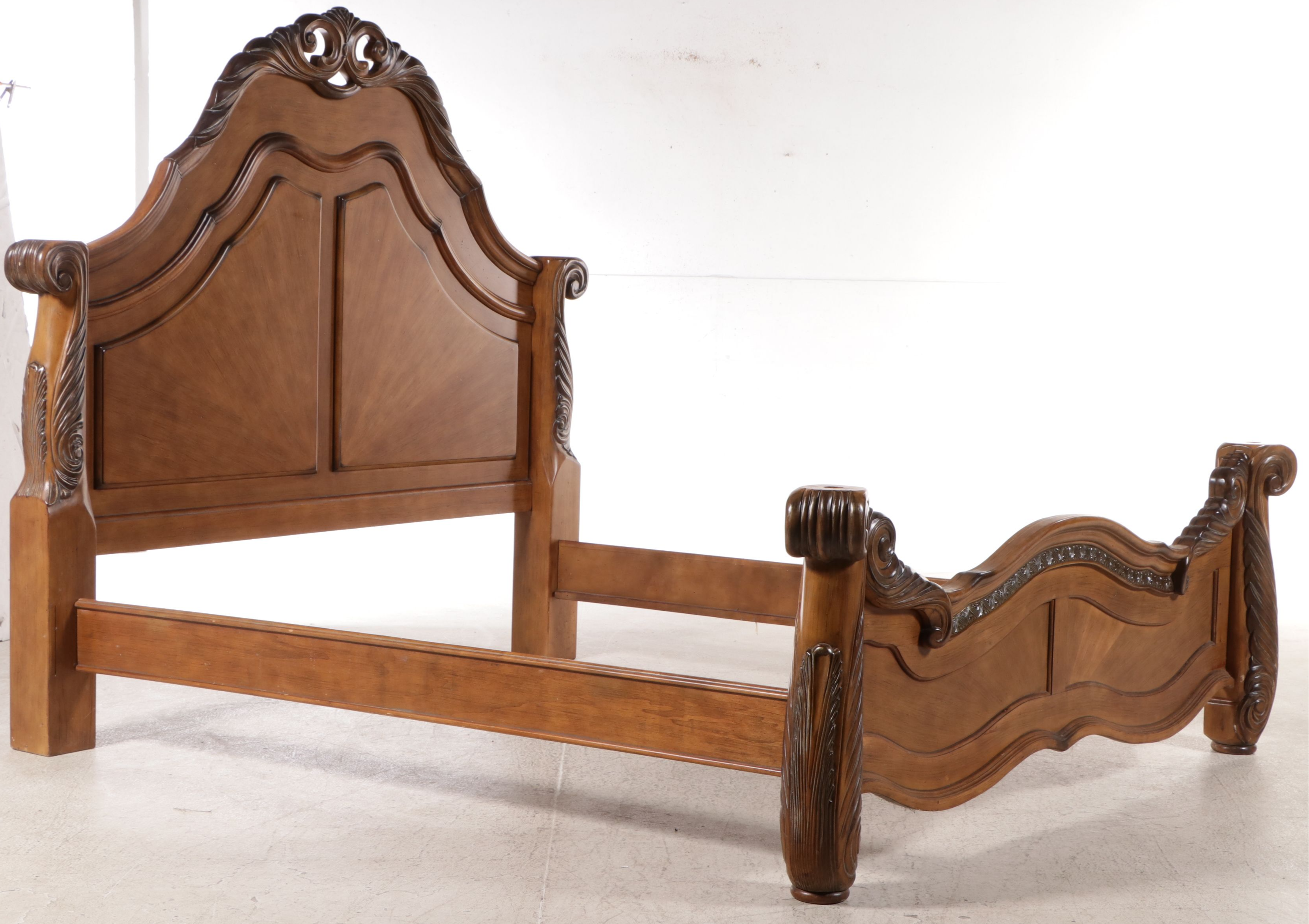 Michael Amini "Eden" King Size Bed Frame in Amaretto Finish | EBTH