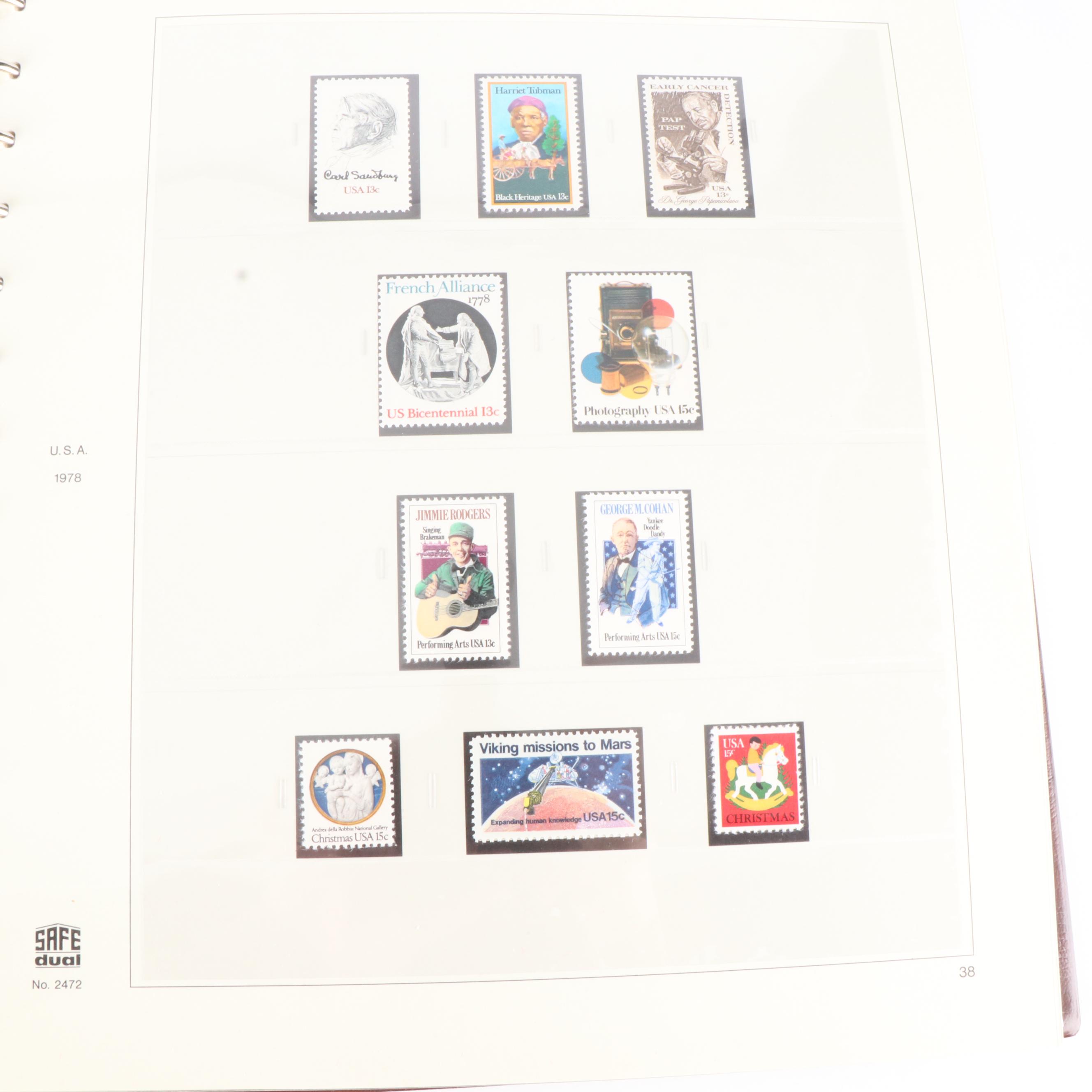 Three Albums of MNH U.S. Commemorative Postage Stamps, 1968 to 1989 | EBTH