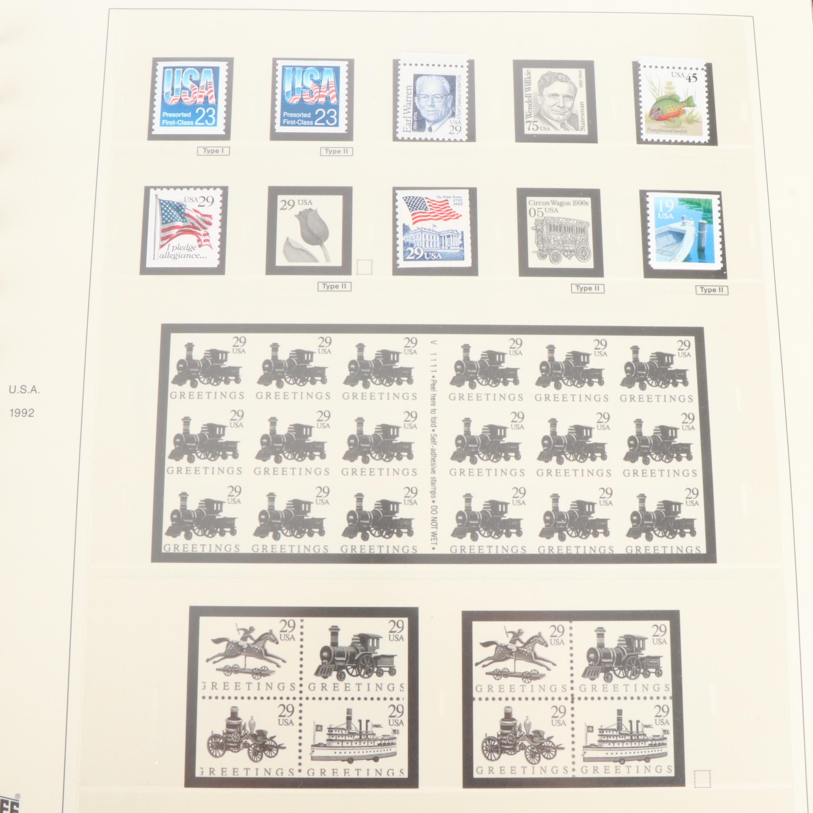 Three Albums of Mint Condition U.S. Regular Issue Postage Stamps, 1902 ...