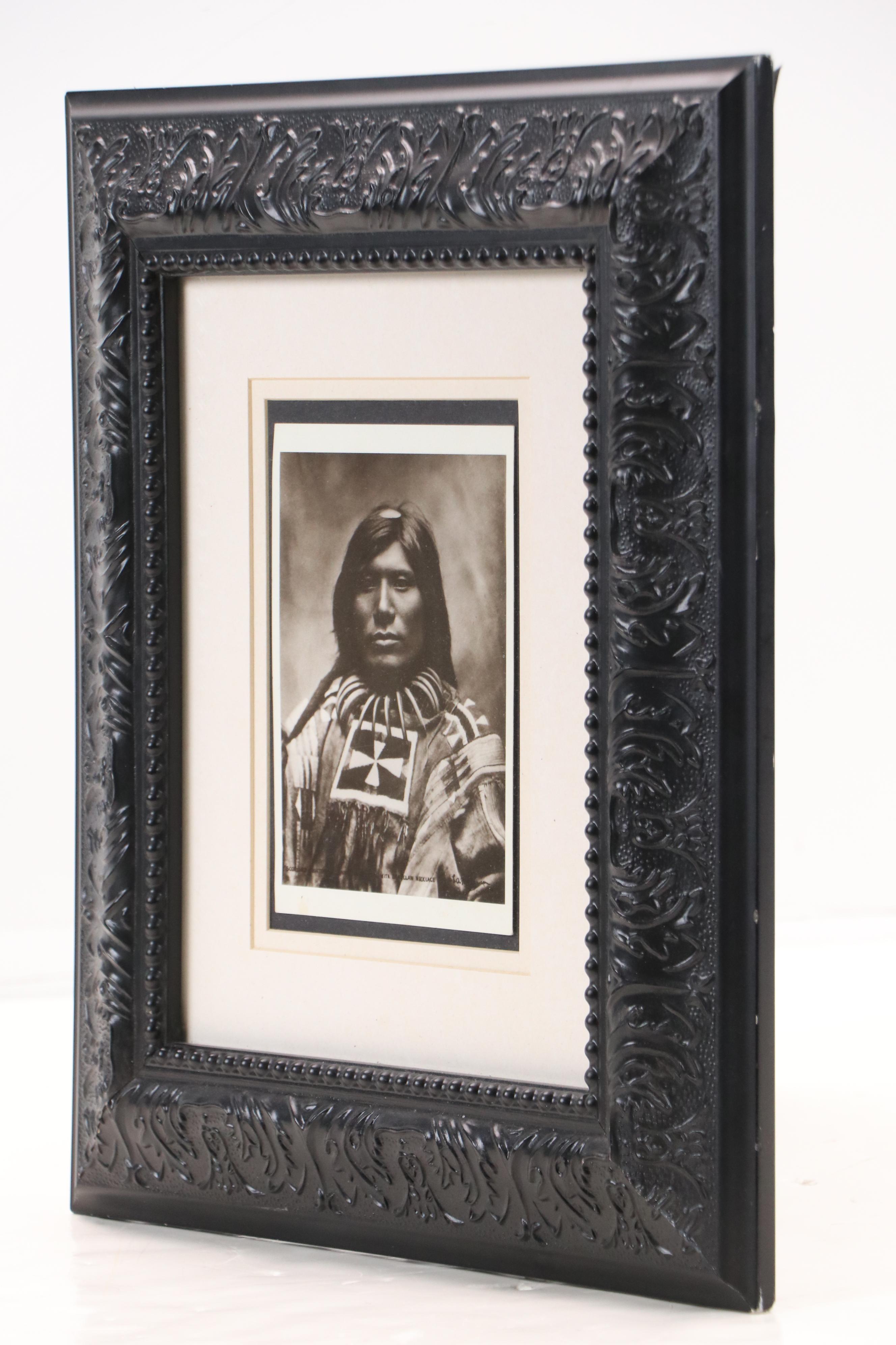 Offset Lithograph Native American Portrait "Scorched Lightning ...
