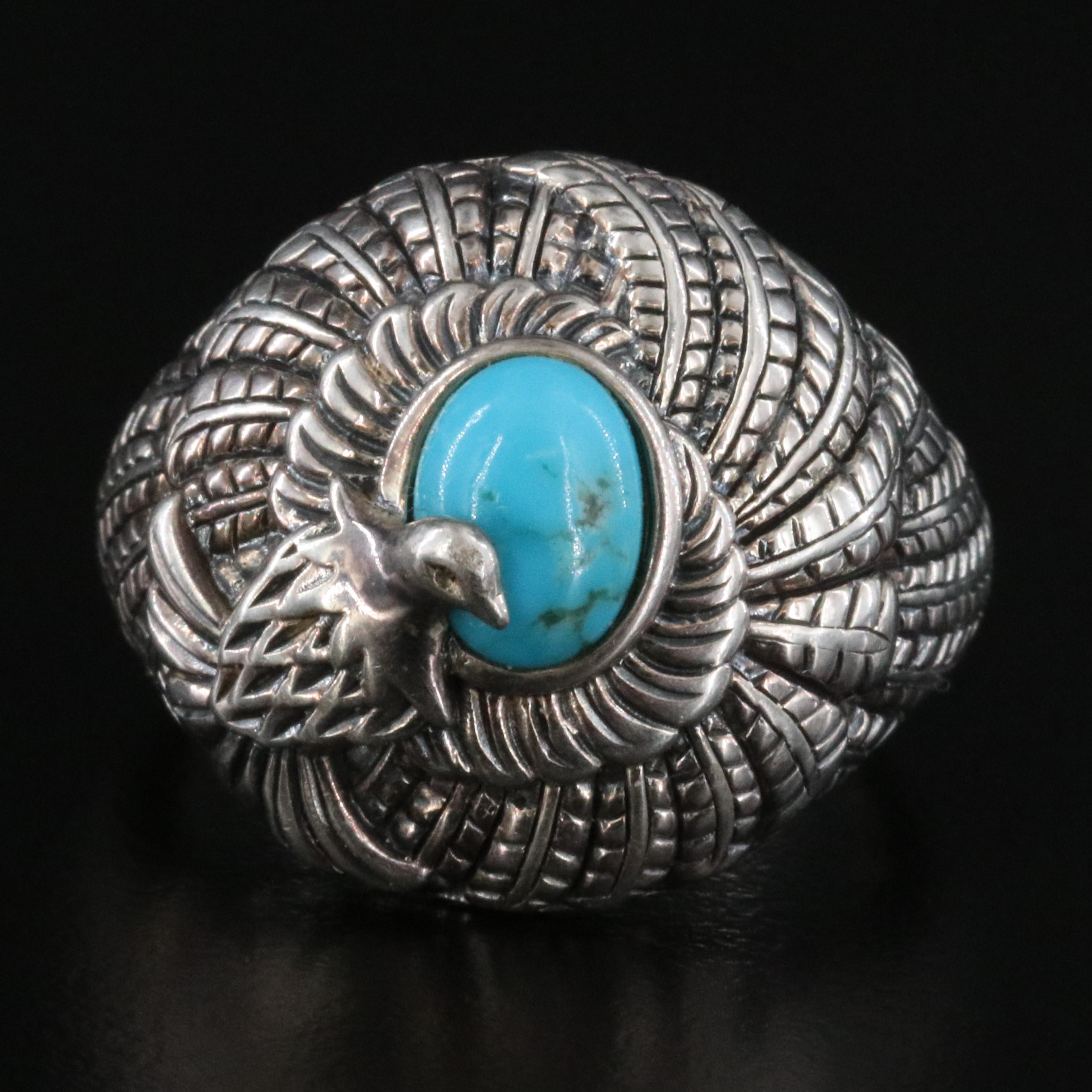 JAi by John Hardy Sterling Turquoise Born to Soar Eagle Ring | EBTH