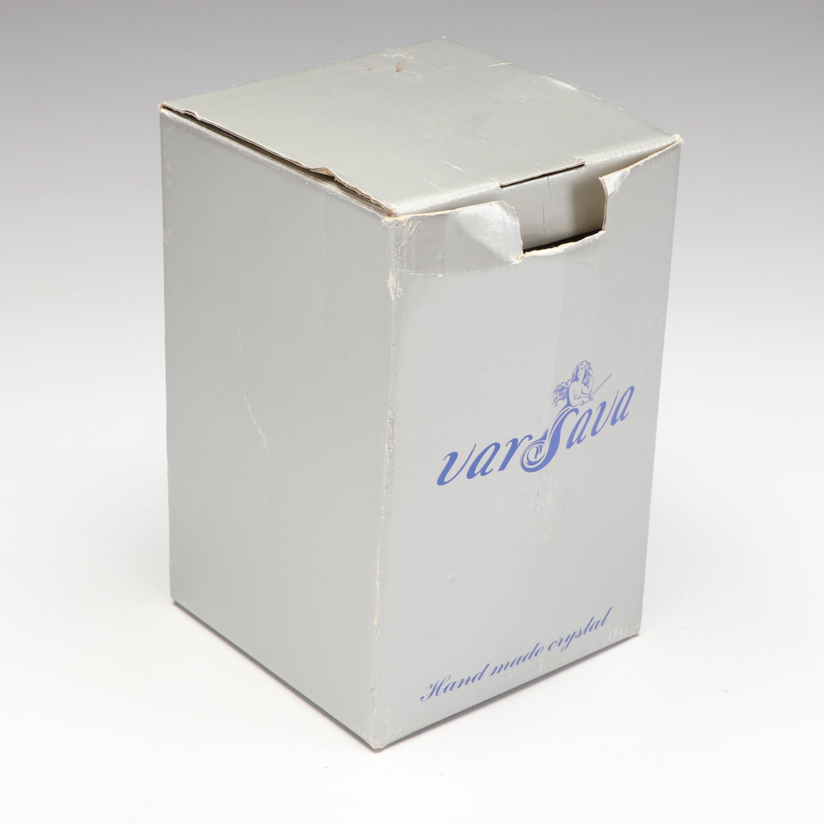 Artist Signed Varsava Handkerchief Glass Vase | EBTH