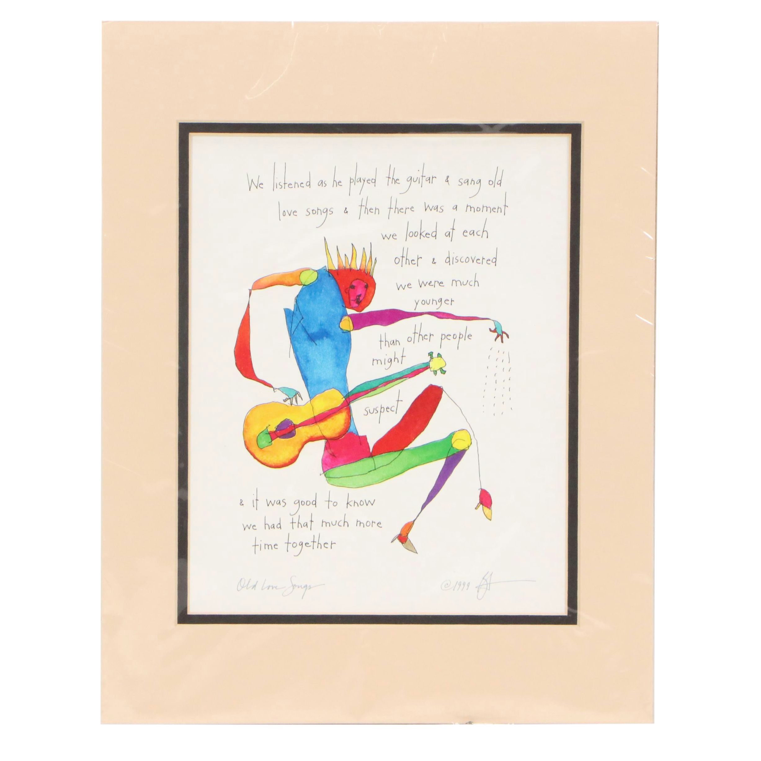 Brian Andreas Digital Prints "Old Love Songs" and Other, Early 21st ...