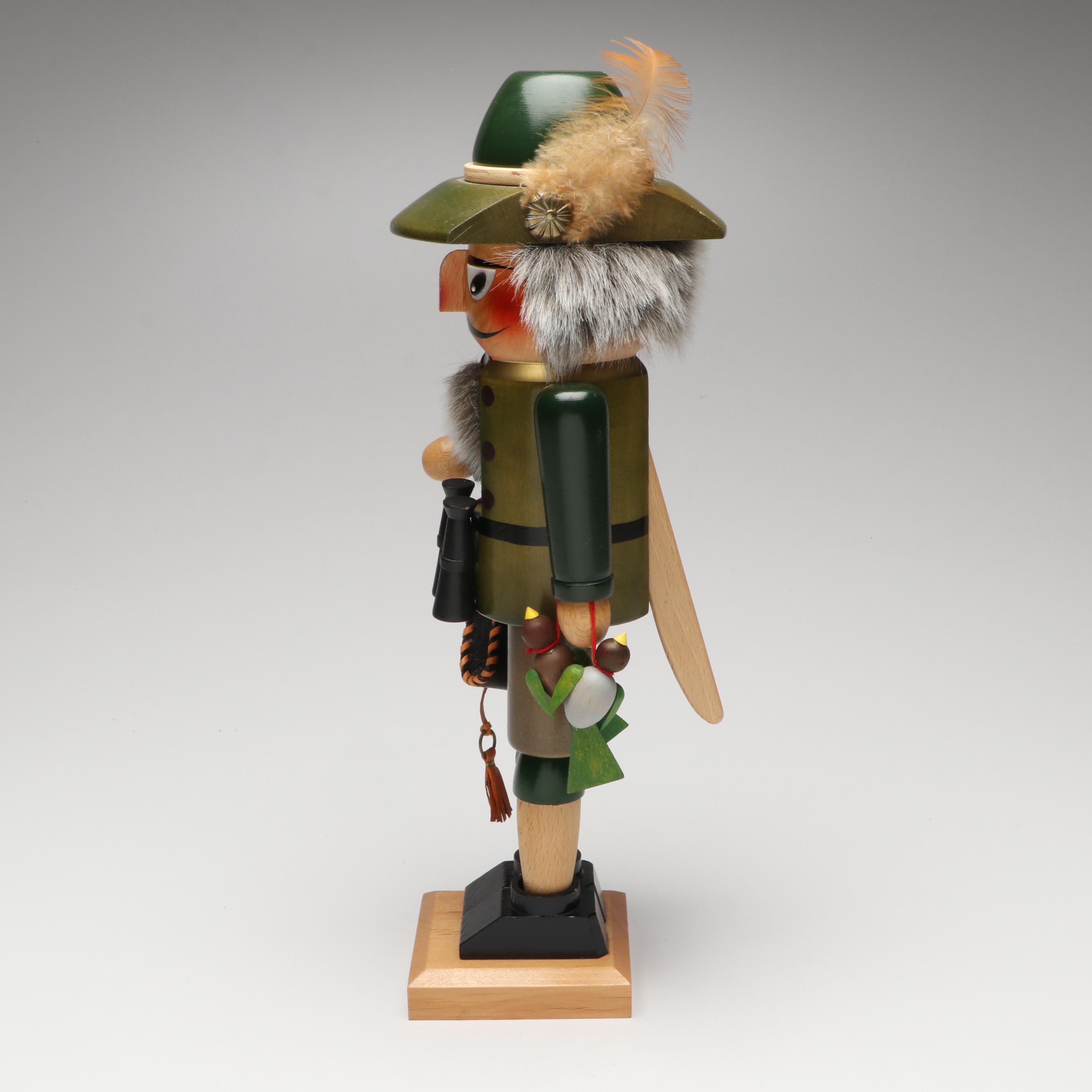 Steinbach German Handmade Wooden Hunter Nutcracker | EBTH