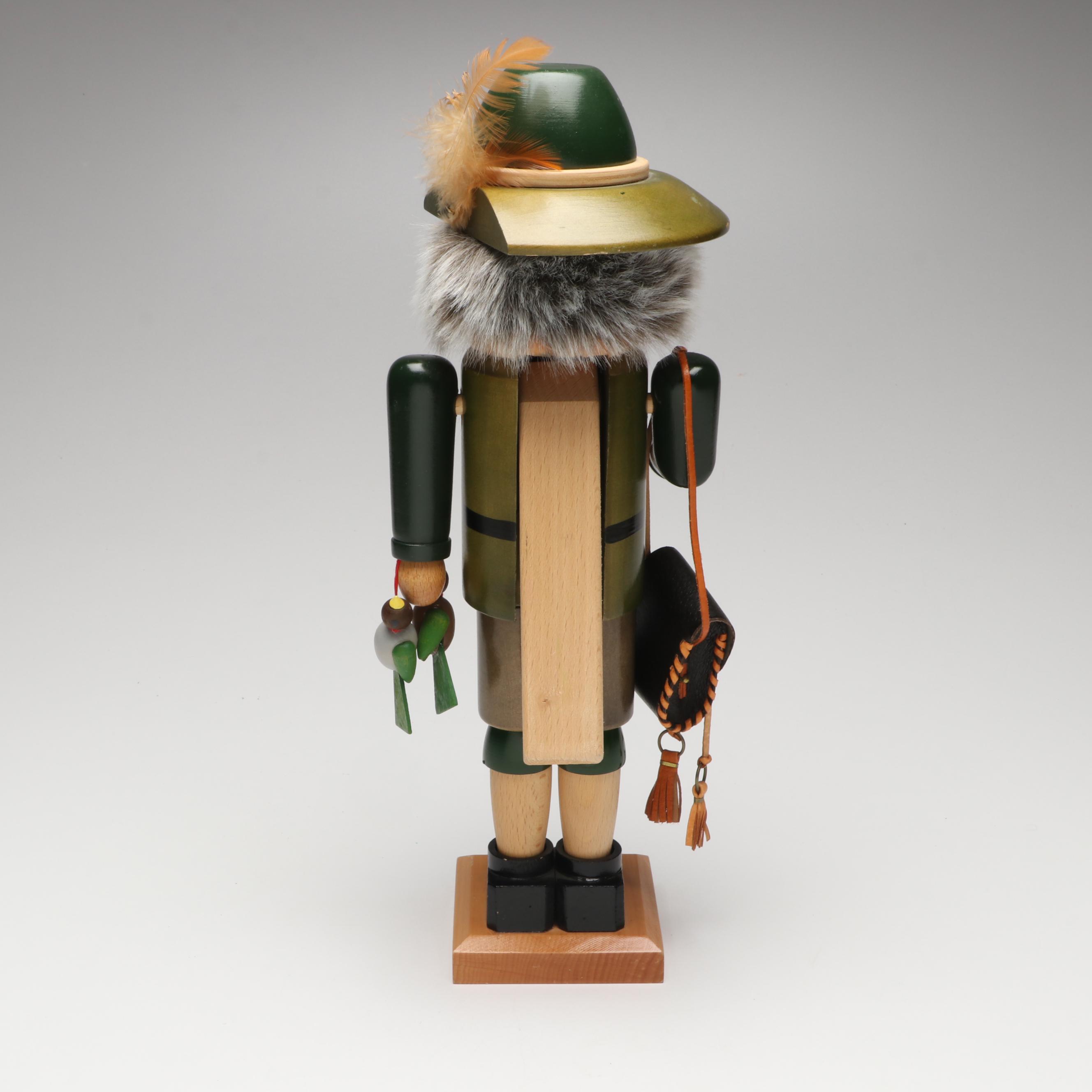 Steinbach German Handmade Wooden Hunter Nutcracker | EBTH