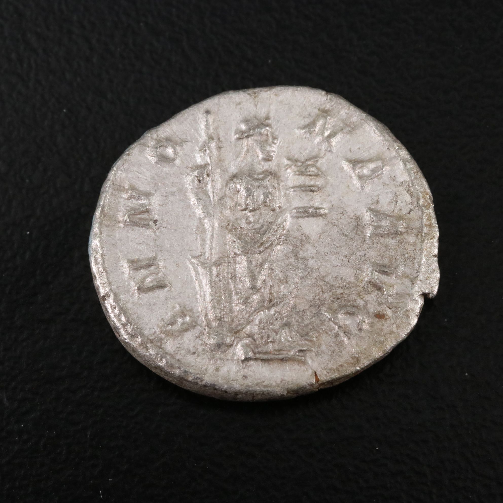 Ancient Roman Imperial AR Denarius Coin of Severus Alexander, ca. 229 A ...