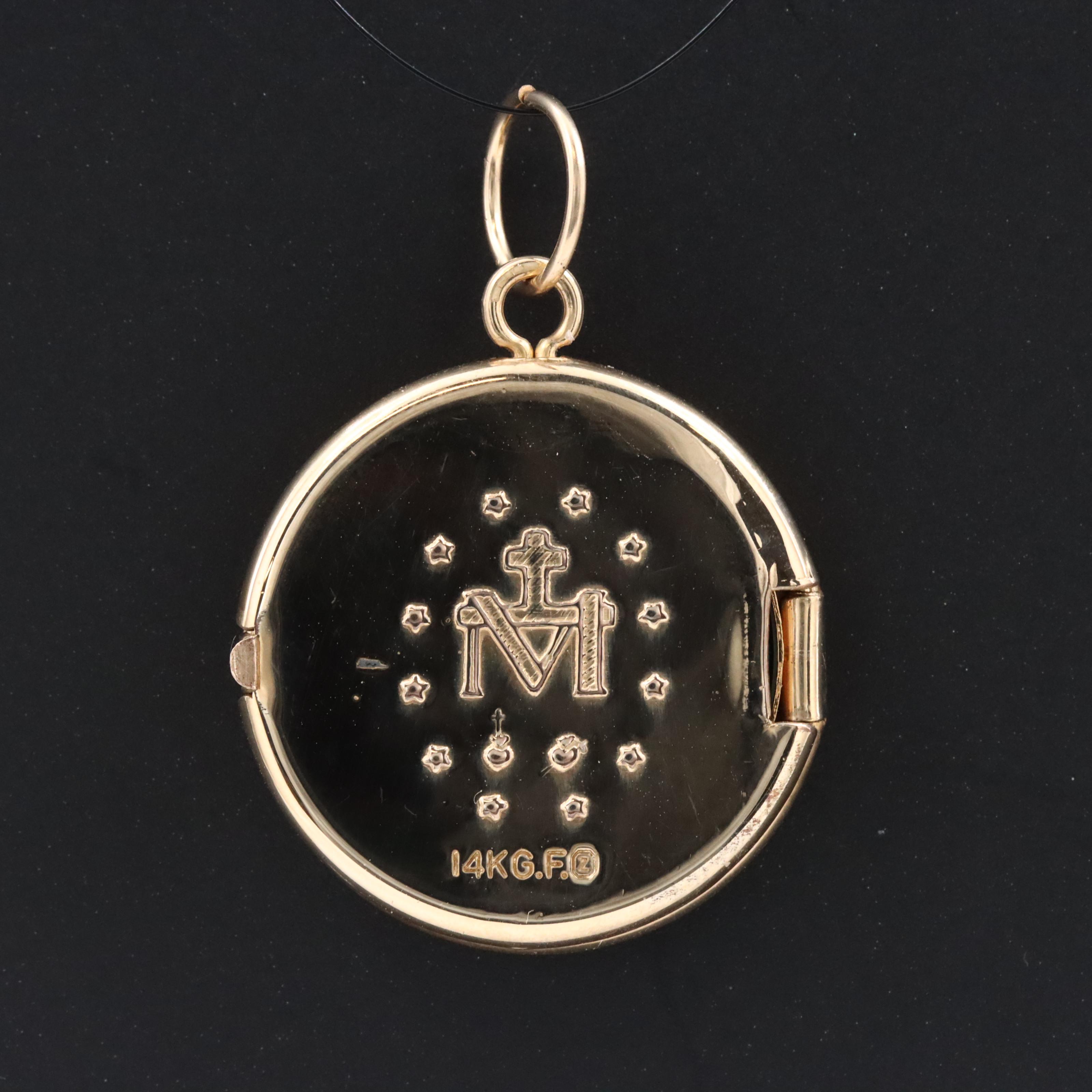 Gold-Filled Saint Mary Locket | EBTH