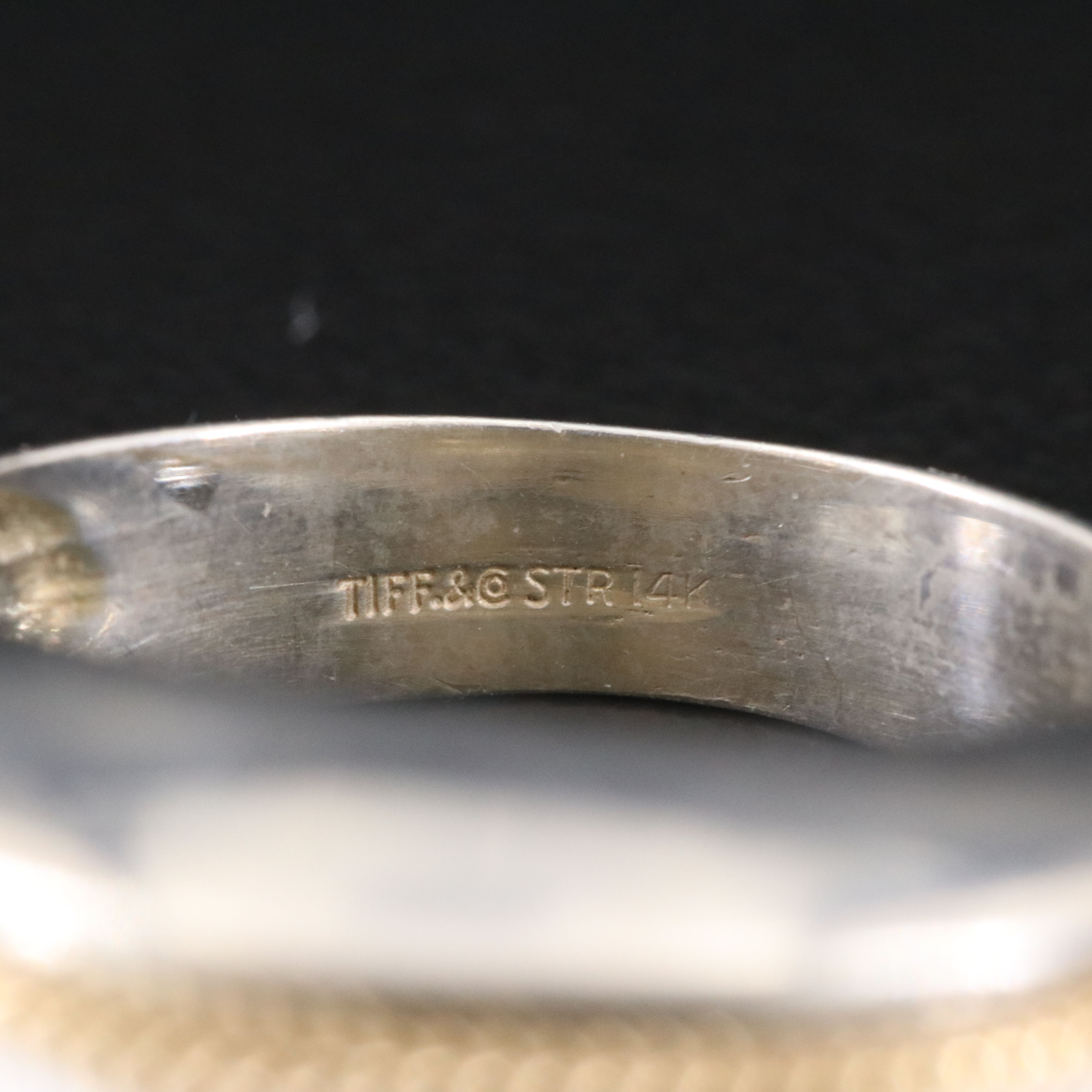 Tiffany & Co. Sterling and 14K Domed Rope Ring | EBTH