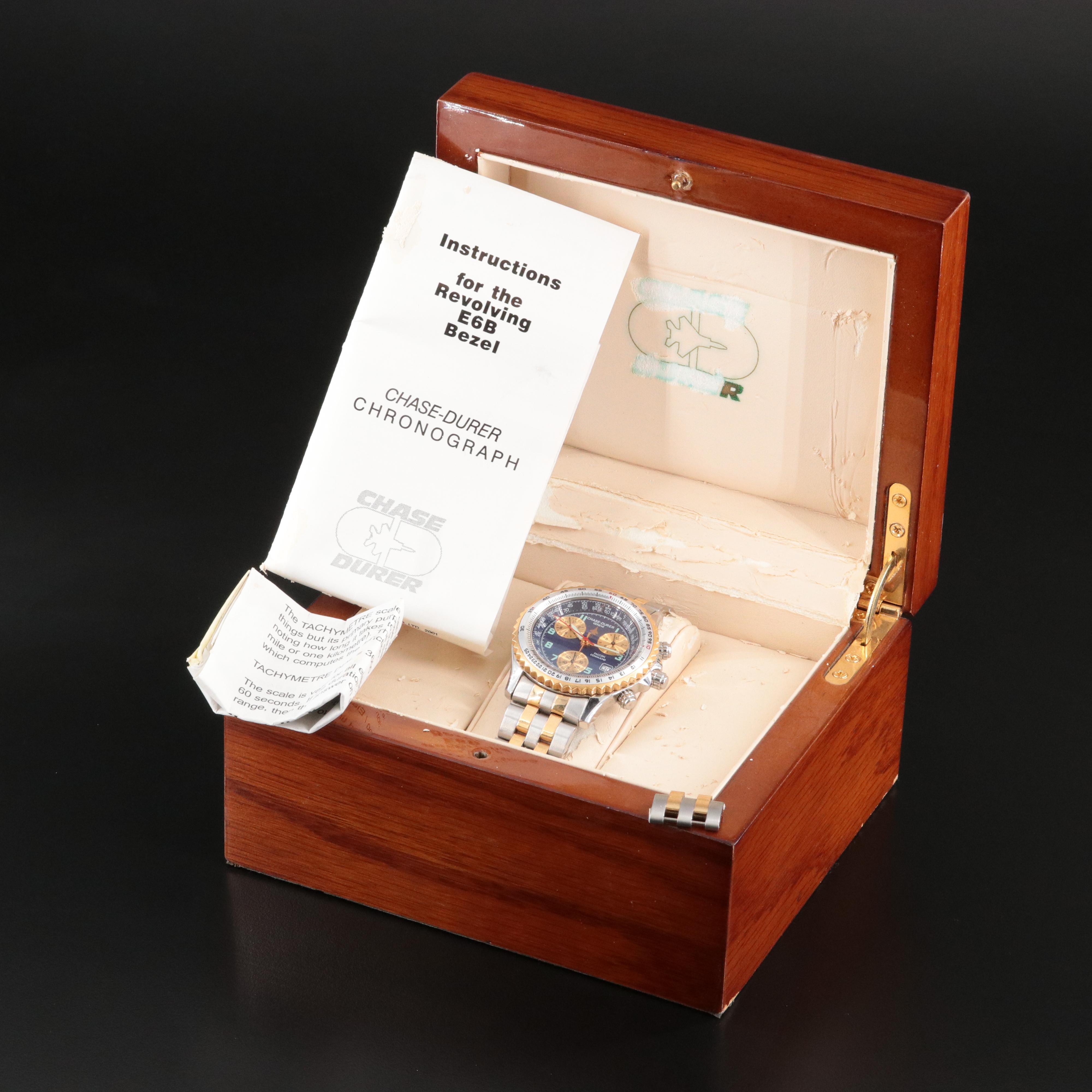 Chase-Durer Falcon Command Pilot Stainless Steel Chronograph Watch | EBTH
