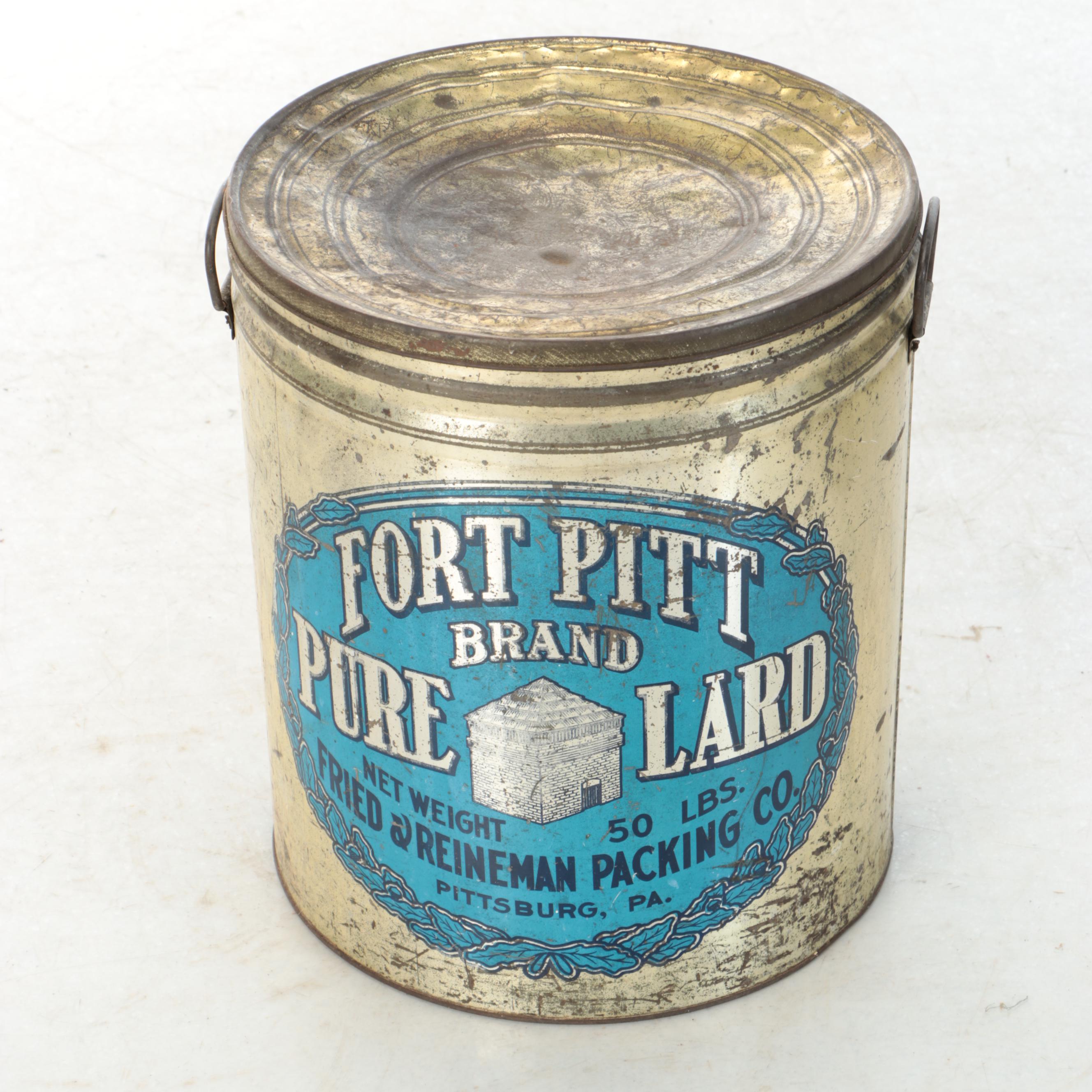 Fort Pitt, Morning Star, Kahn's and More Vintage Metal Lard Containers ...