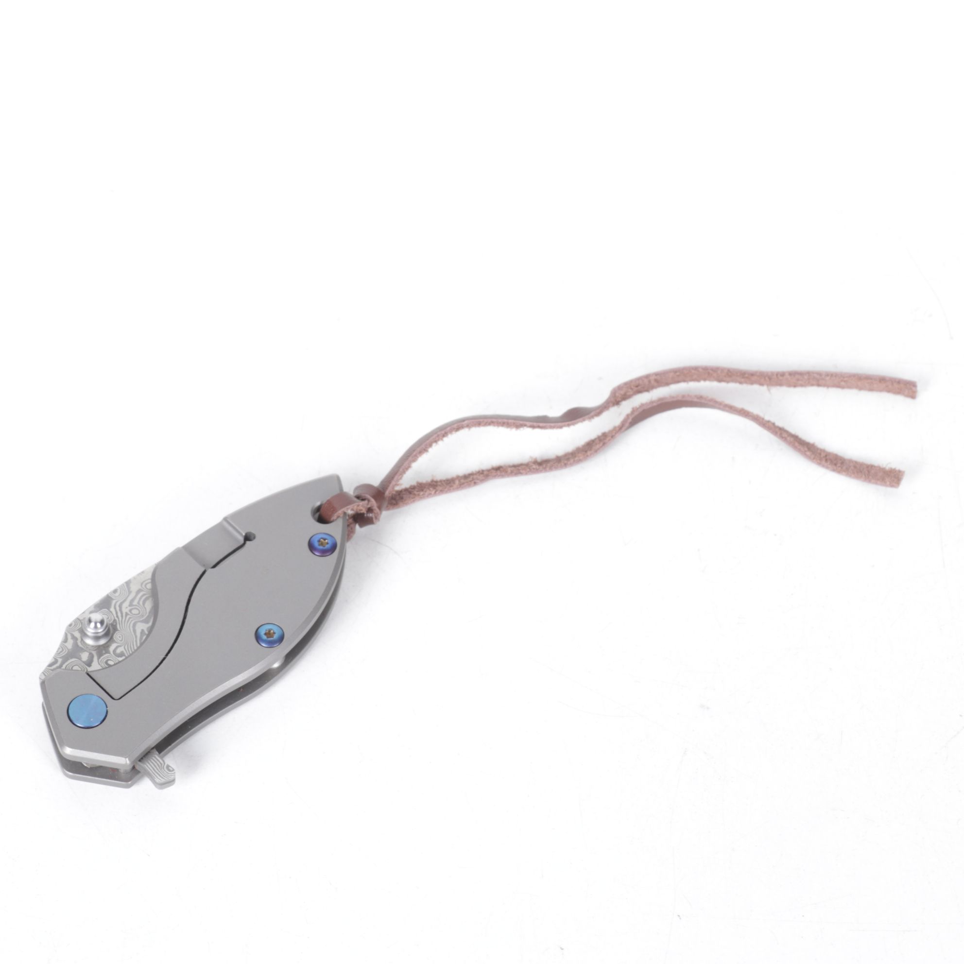 Chris Reeve Sebenza Folding Knife with Damascus Style Accents | EBTH