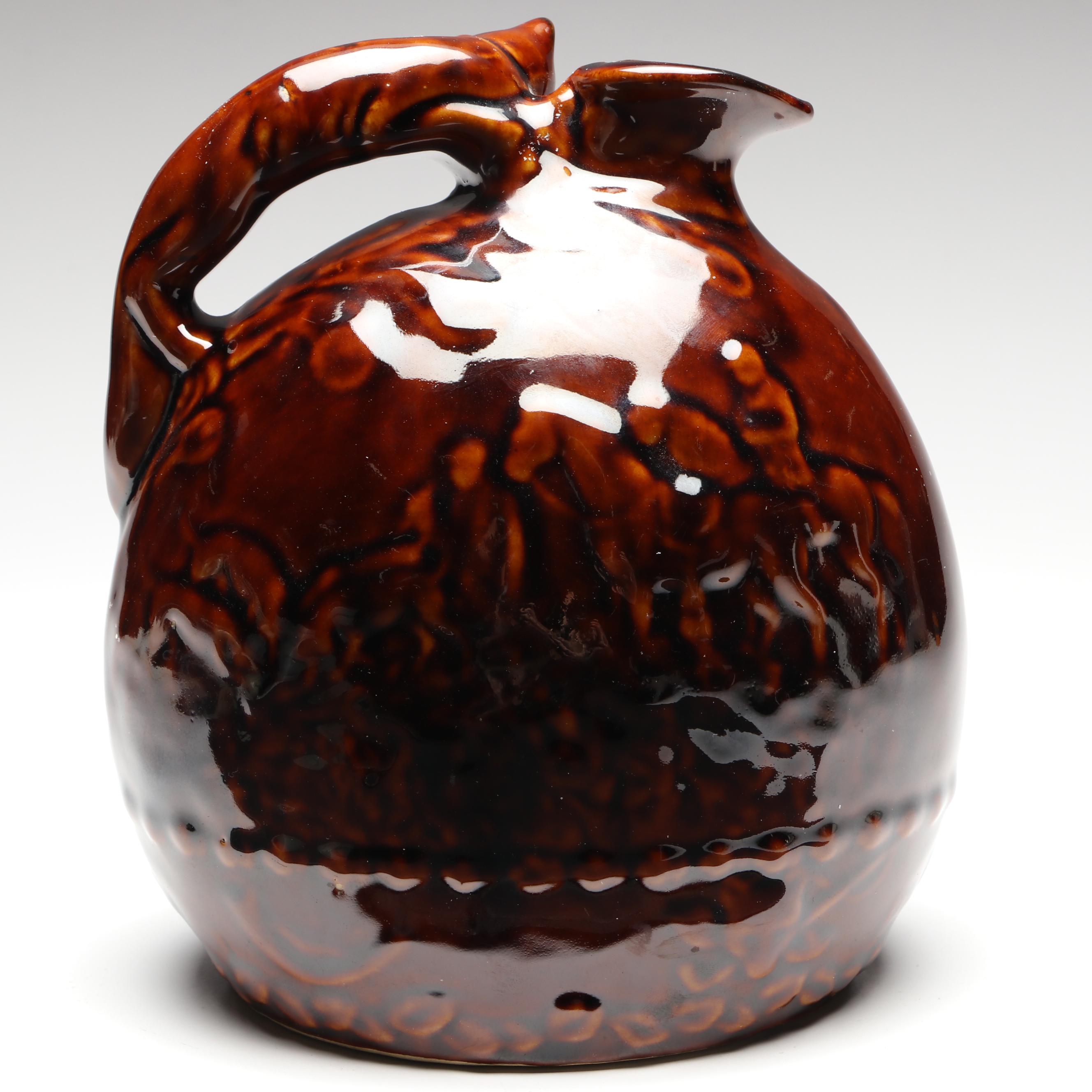Rockingham Pottery Earthenware Jug with Stoneware Pitcher | EBTH