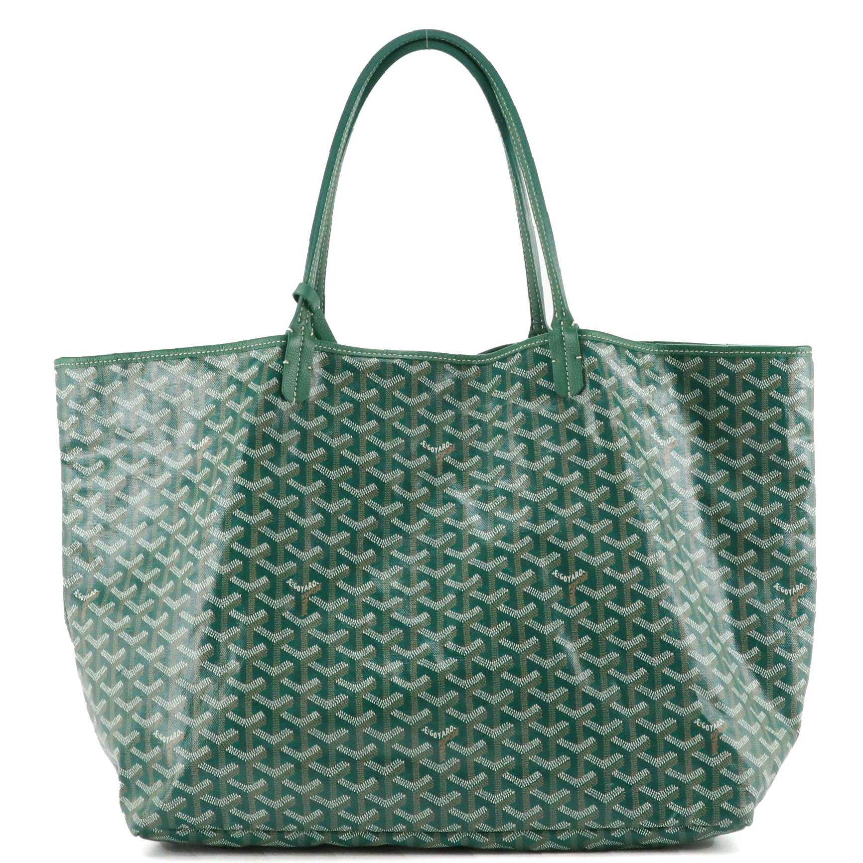Goyard Saint Louis GM Tote in Green Goyardine Canvas | EBTH
