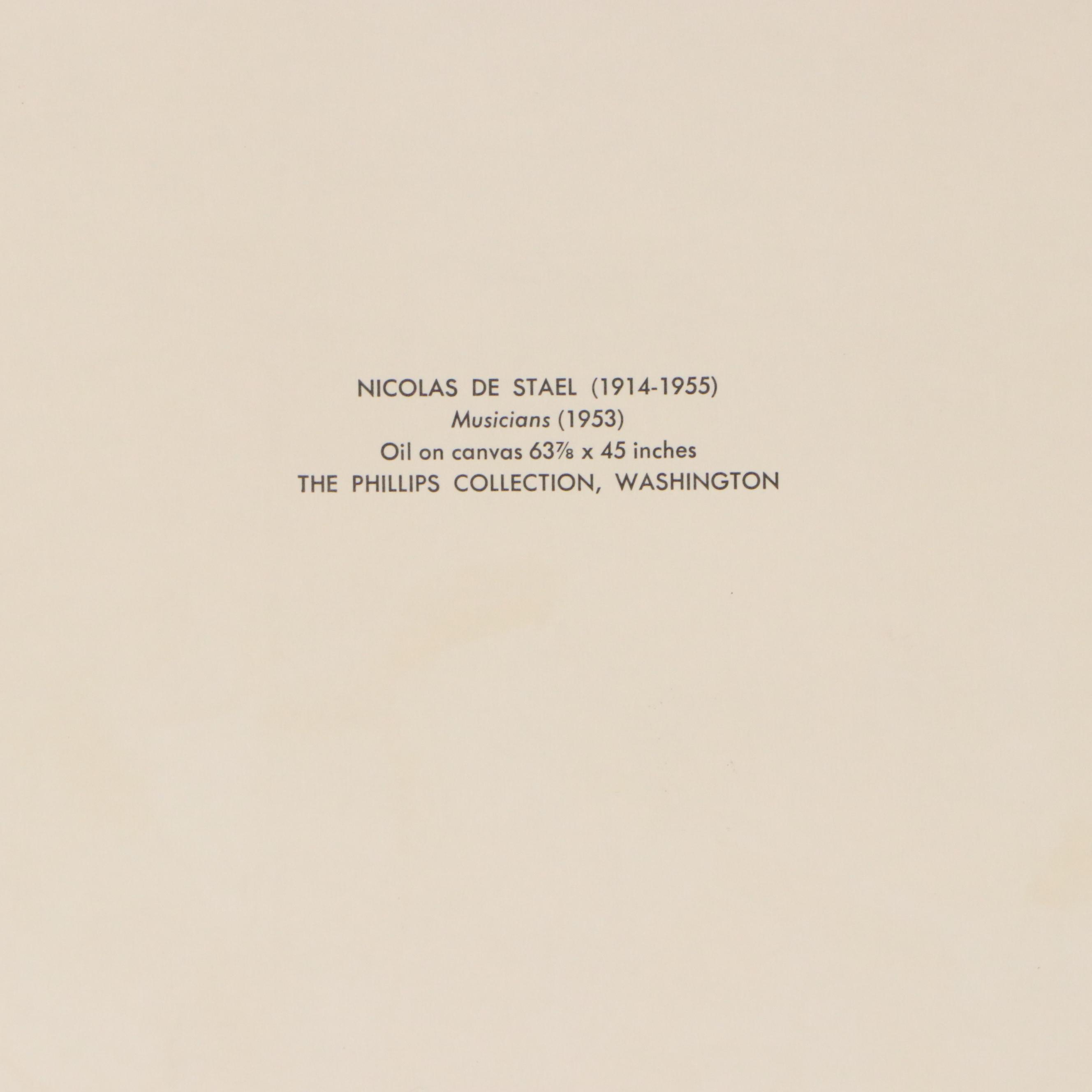 After Nicolas de Staël Offset Lithograph "Musicians" | EBTH