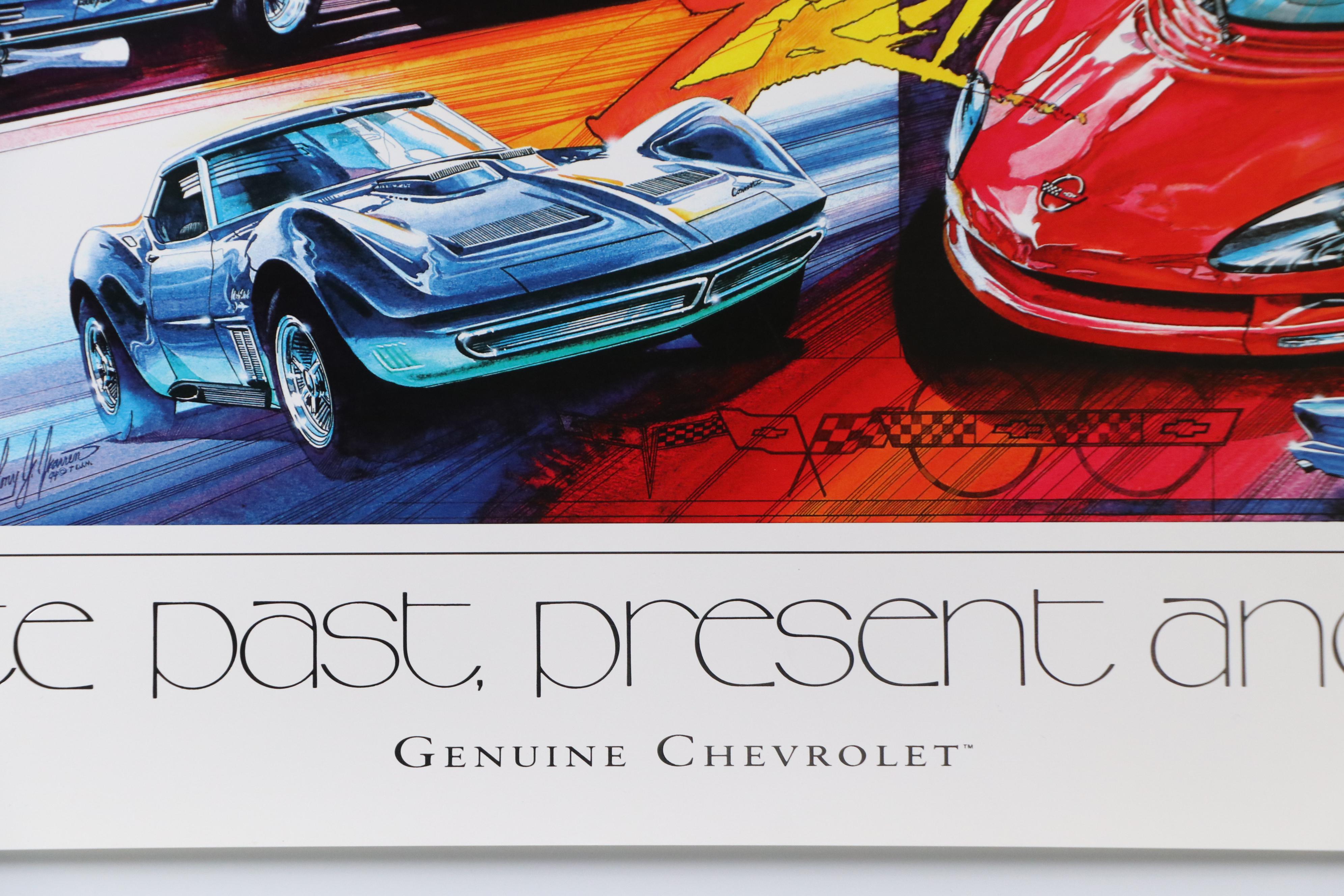 Chevrolet Corvette Posters, 1994 and 1995 | EBTH