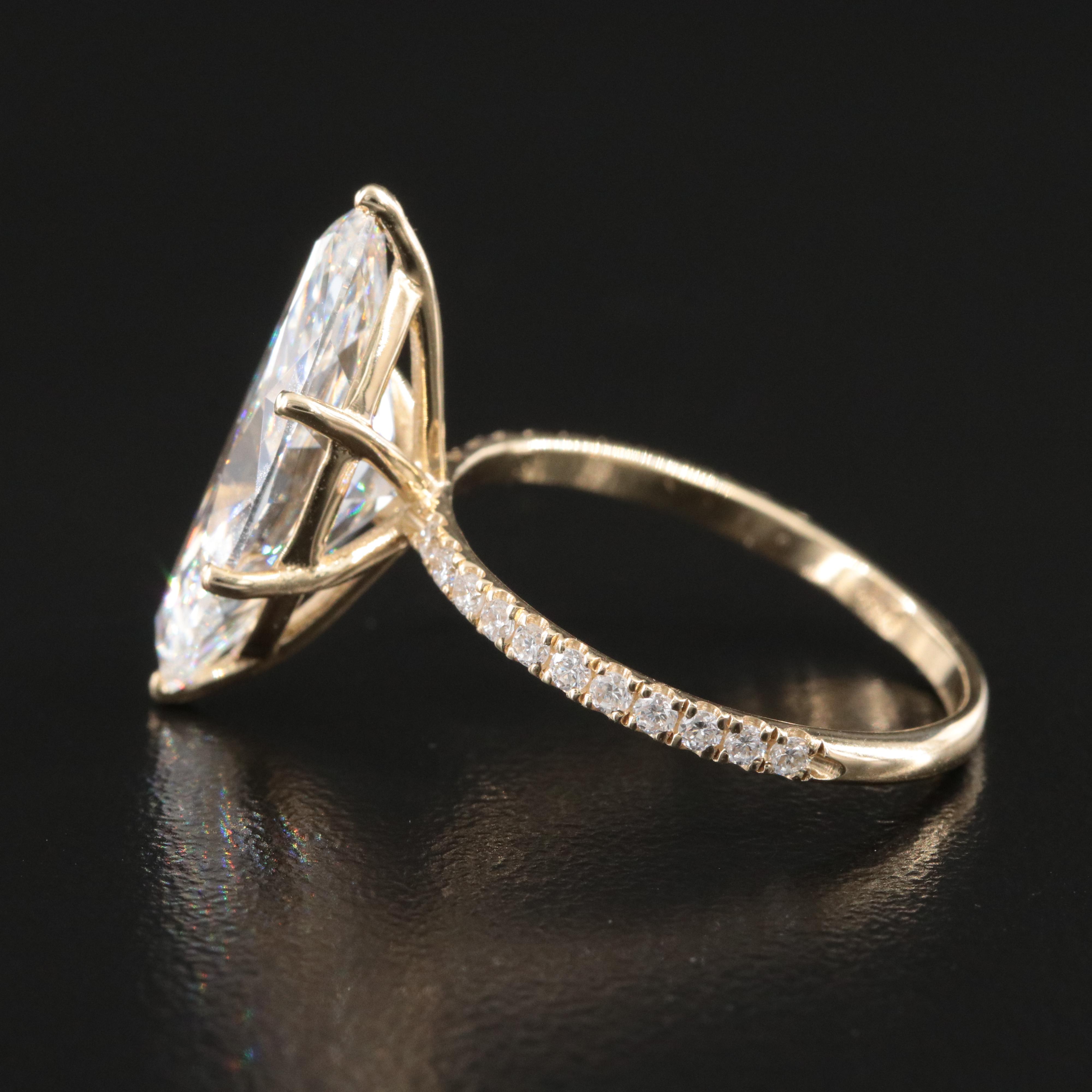 18K 5.90 CTW Lab Grown Diamond Ring with IGI Report | EBTH