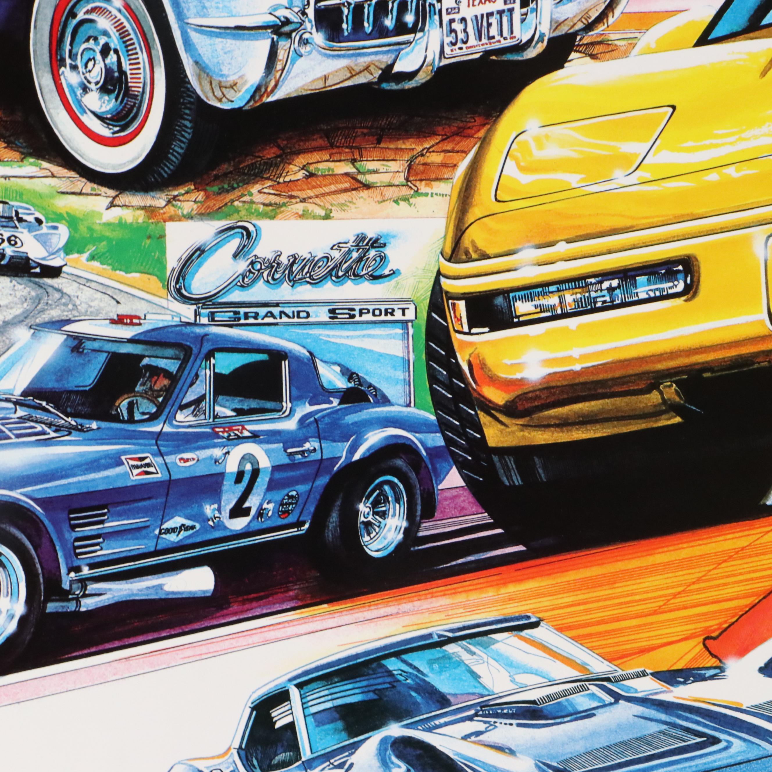 Offset Lithography Chevrolet Corvette Posters, 1992–94 | EBTH