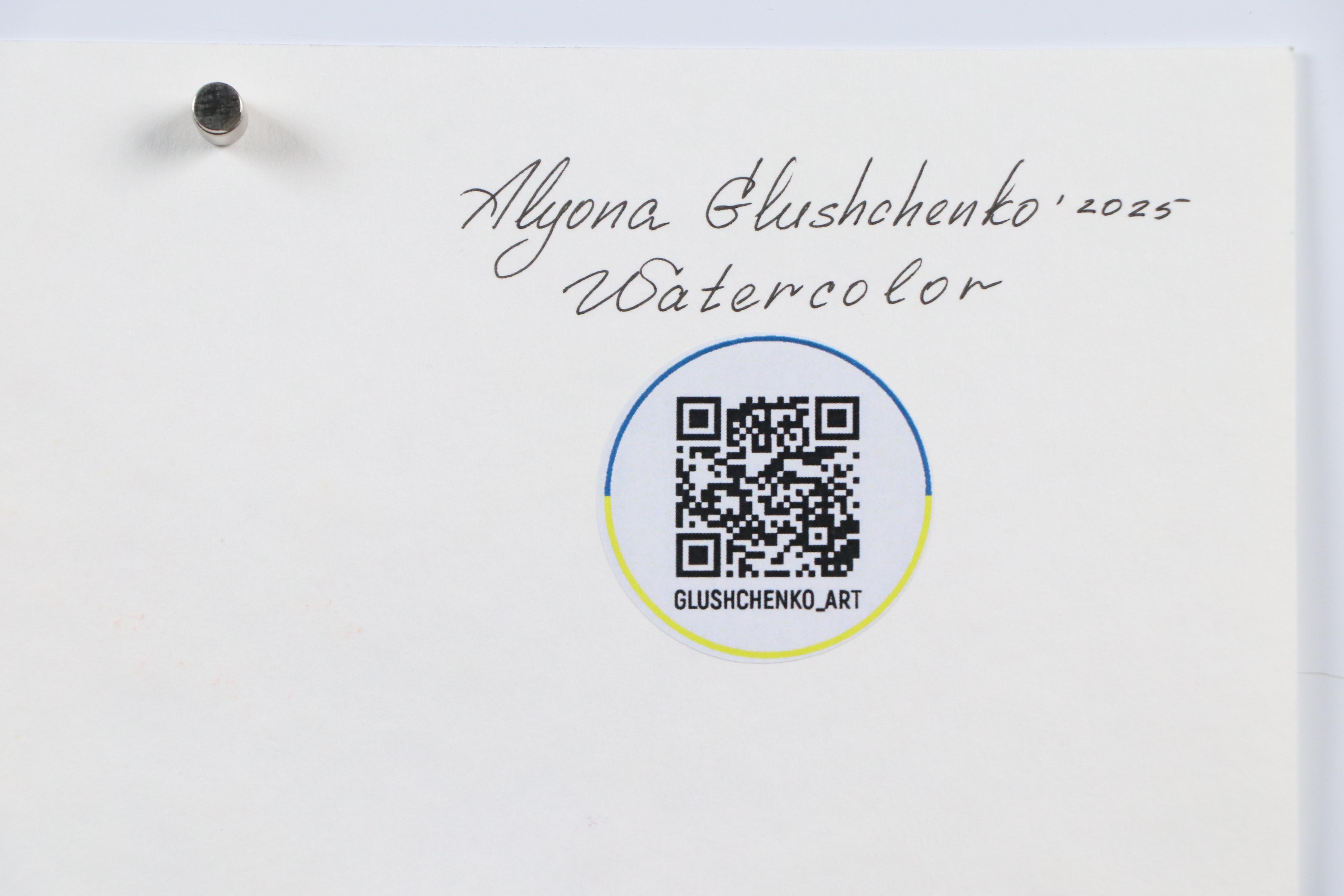 Alyona Glushchenko Watercolor Painting of Bee, 2025 | EBTH