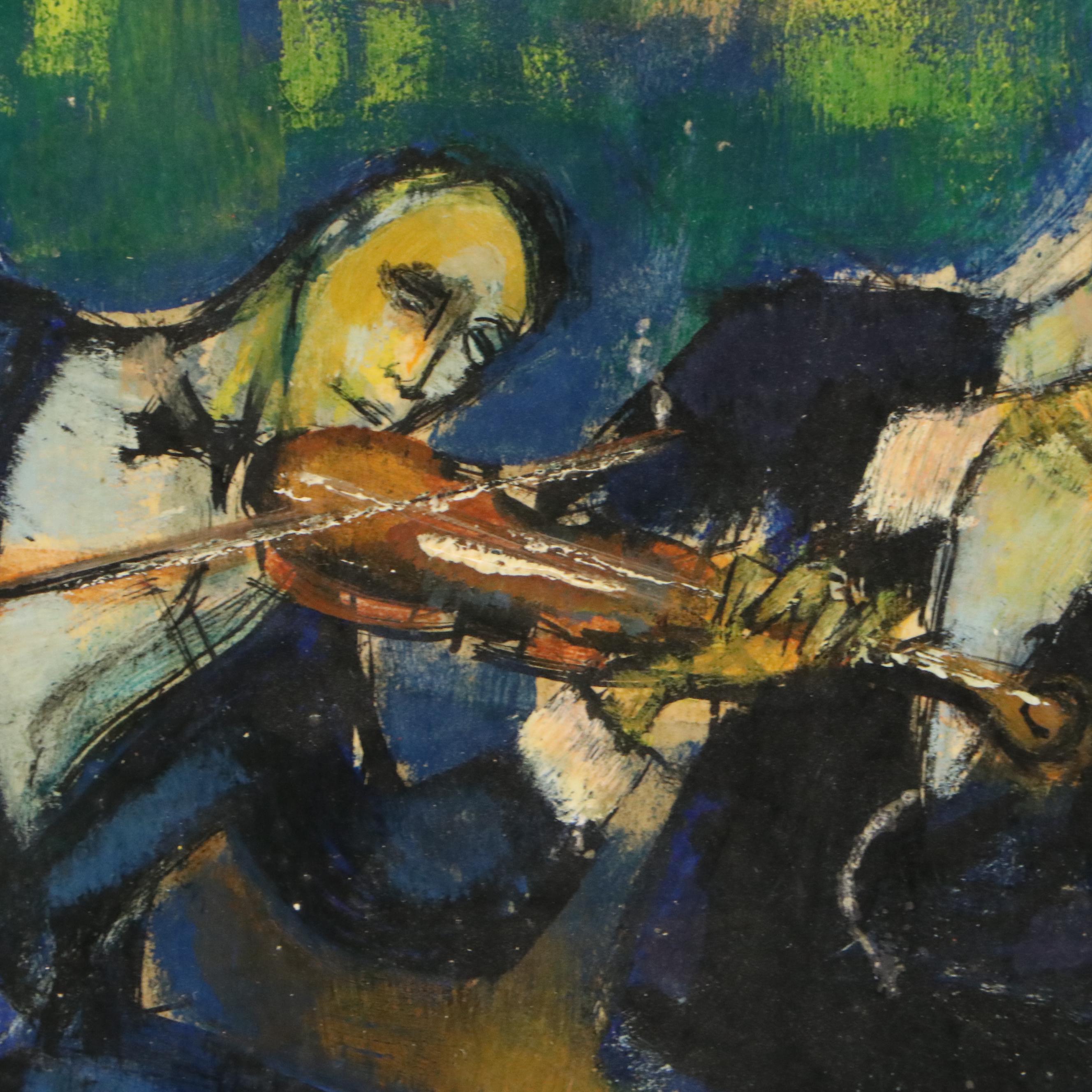 Bernard Weiner Oil Painting "Strings," 1956 | EBTH