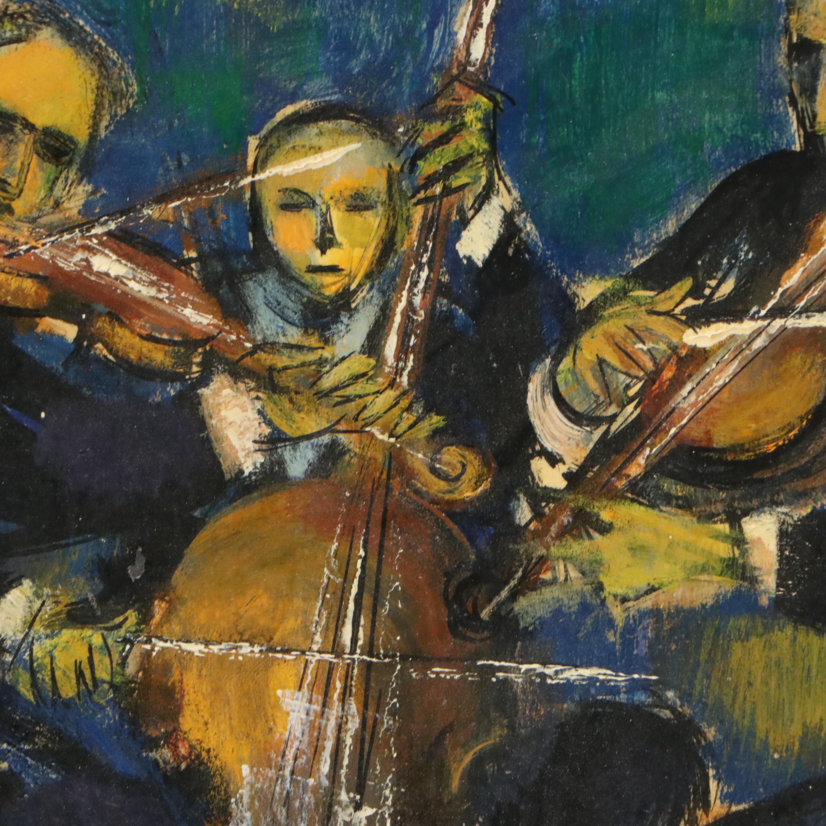 Bernard Weiner Oil Painting "Strings," 1956 | EBTH