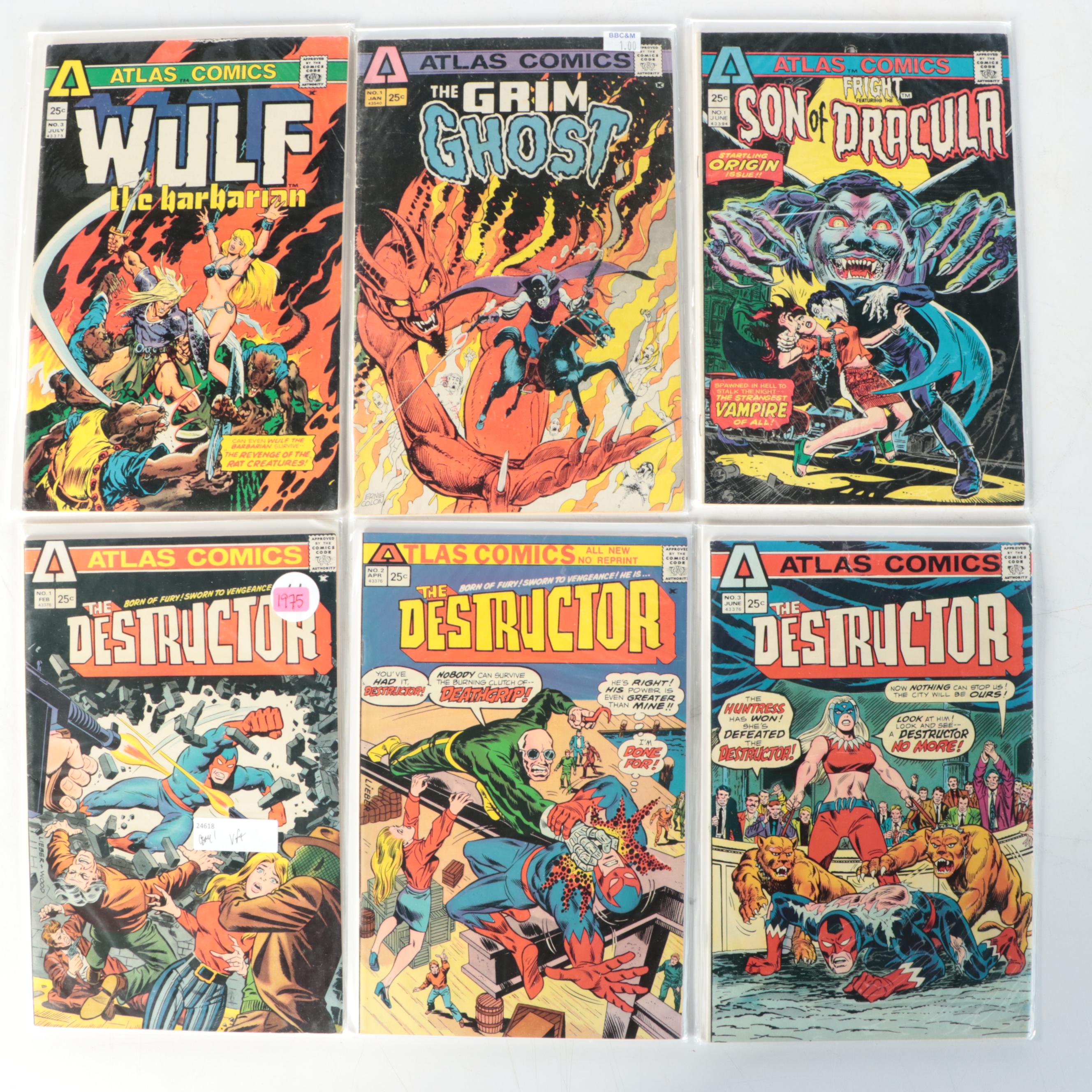 Atlas Comics "The Destructor," "The Grim Ghost," "Iron Jaw" and More ...