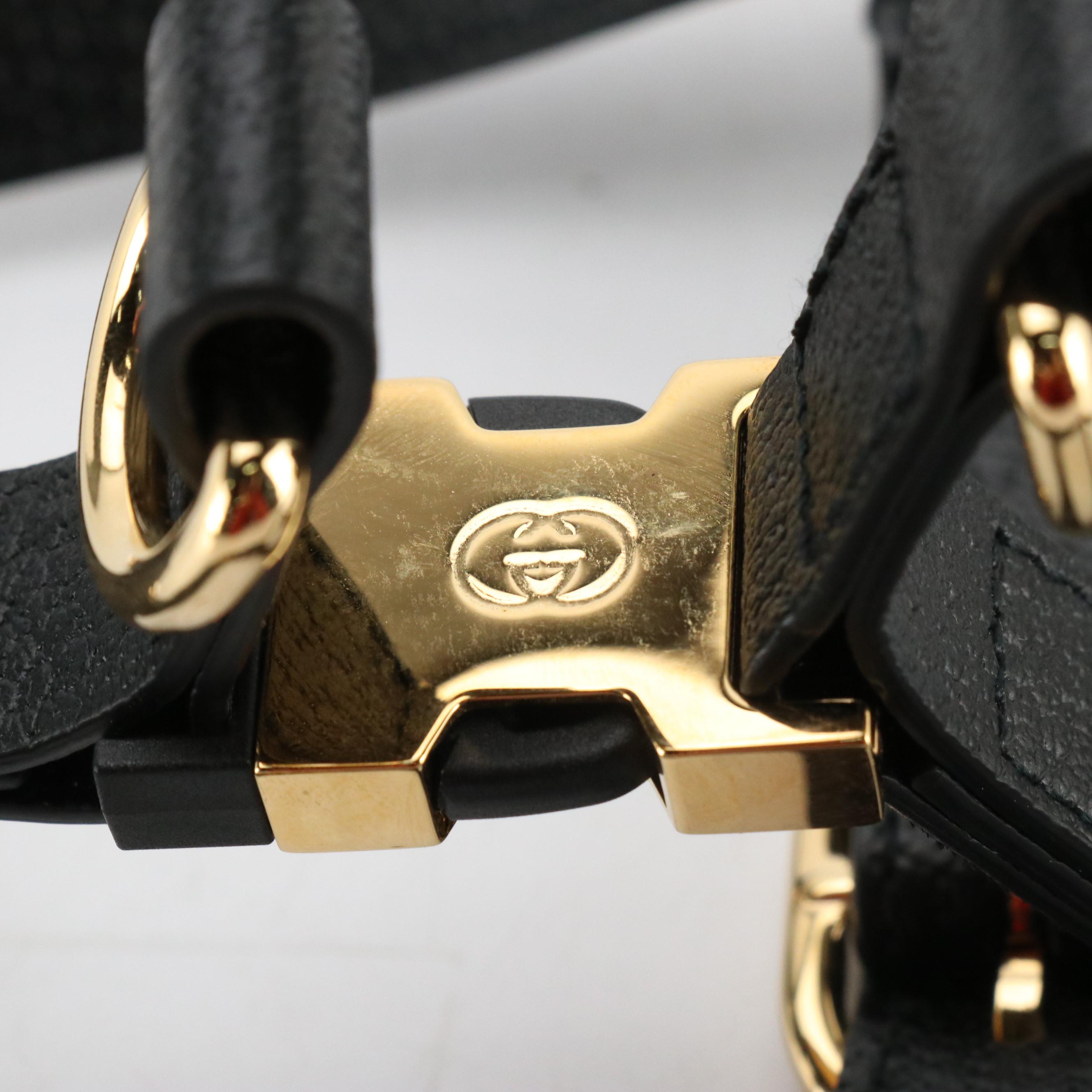 Gucci Demetra Small Pet Harness in Black Vegan Leather | EBTH