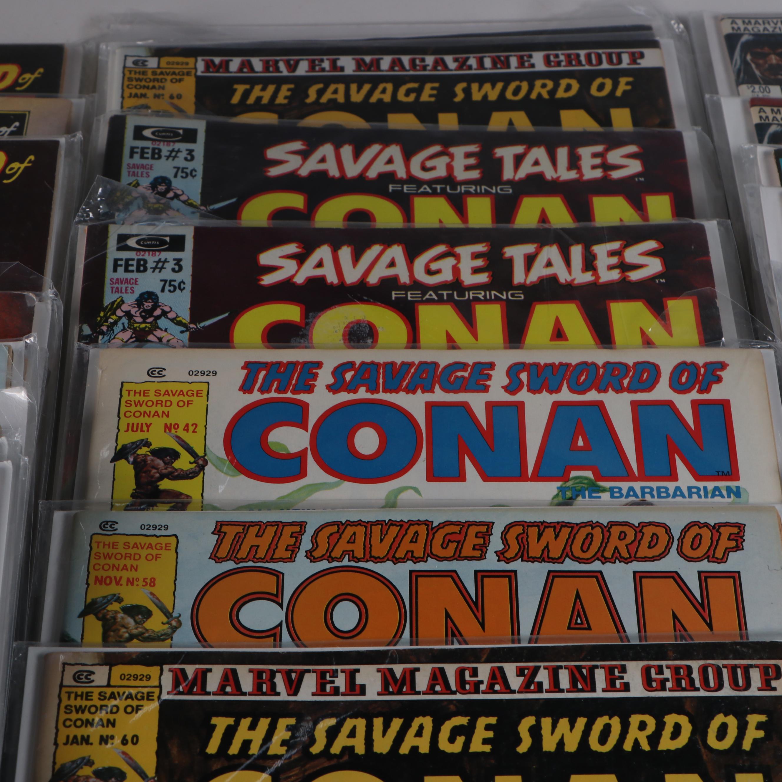 Bronze Age Marvel "The Savage Sword of Conan the Barbarian" Comics | EBTH