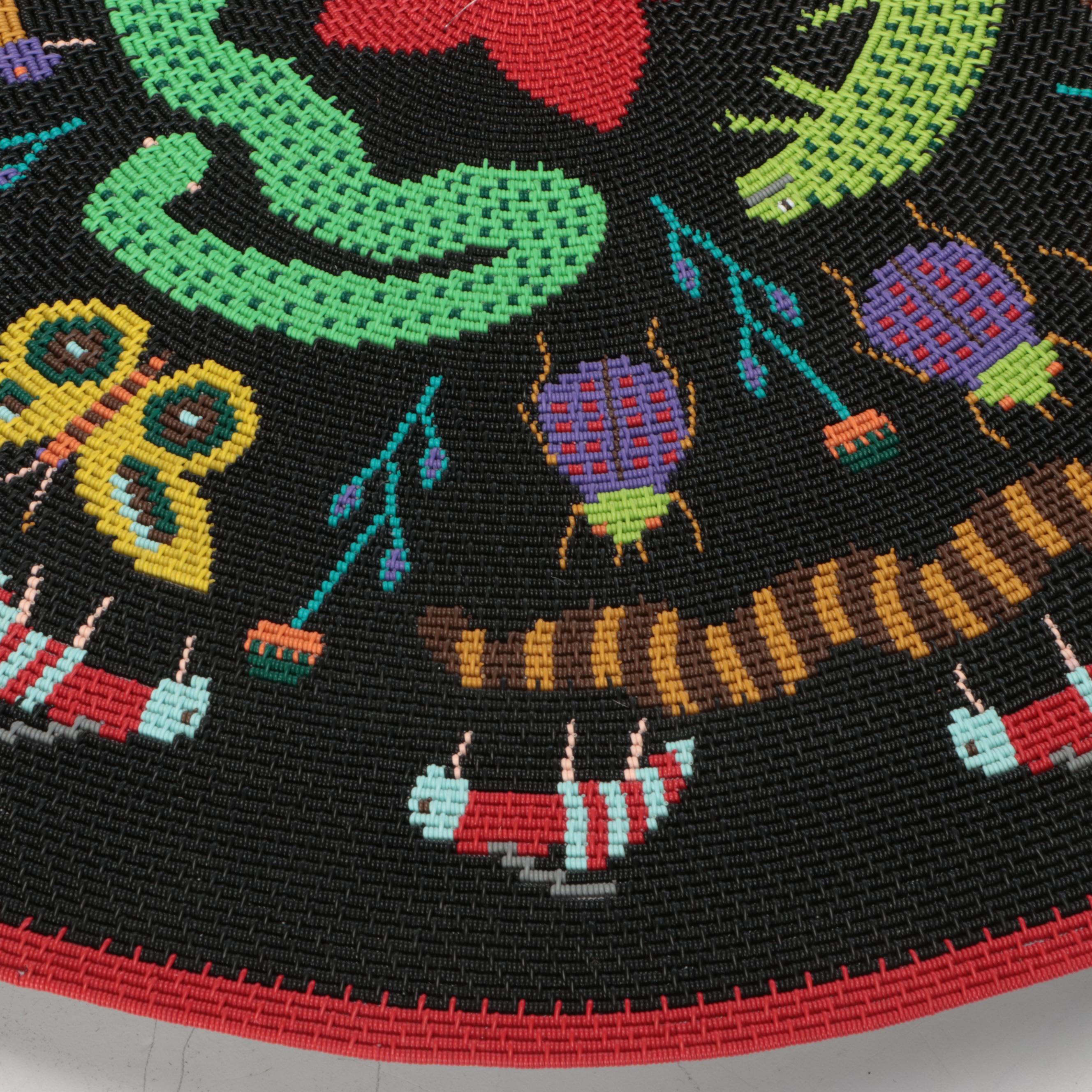 Vincent Sithole Zulu Telephone Wire Basket Depicting Insects and ...