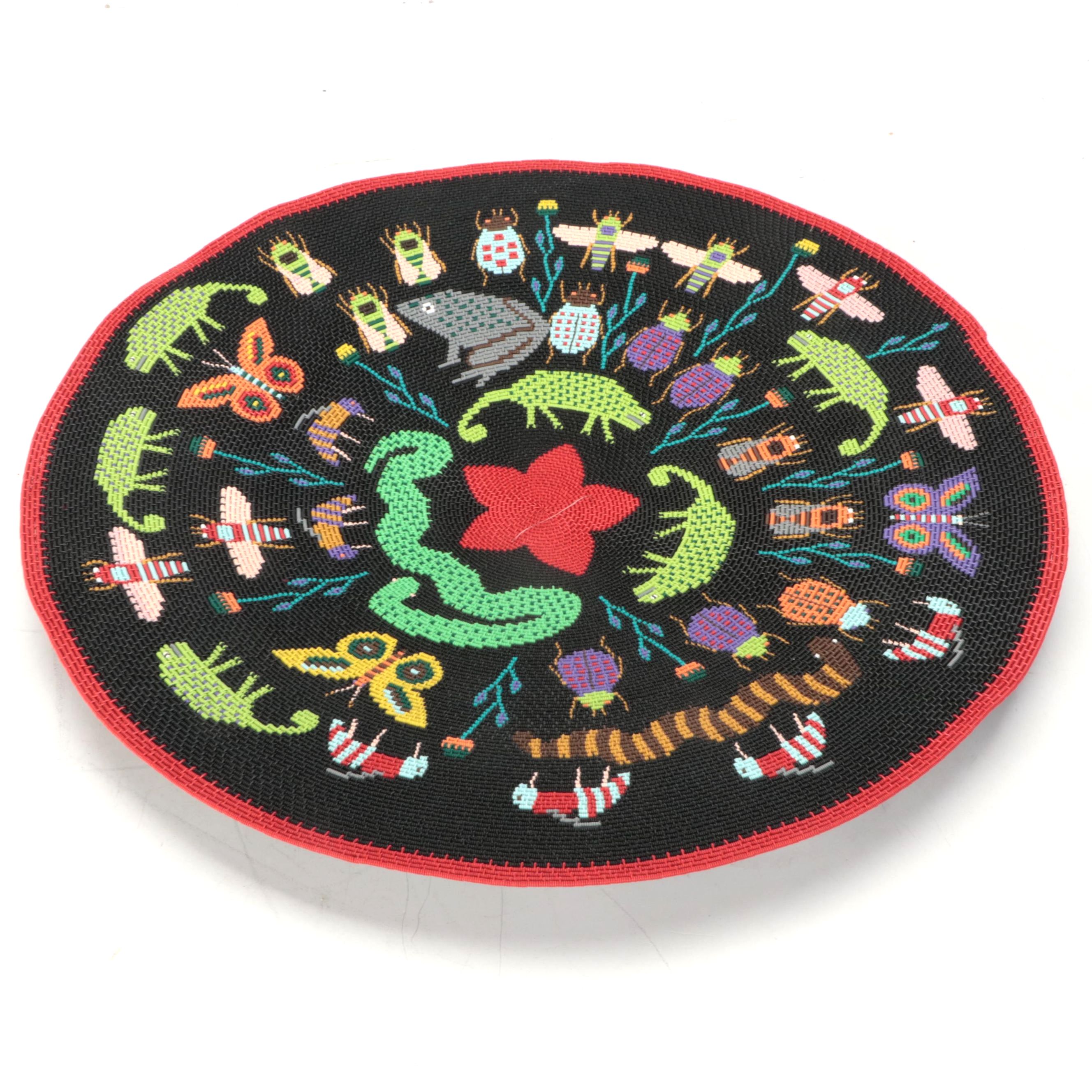 Vincent Sithole Zulu Telephone Wire Basket Depicting Insects and ...
