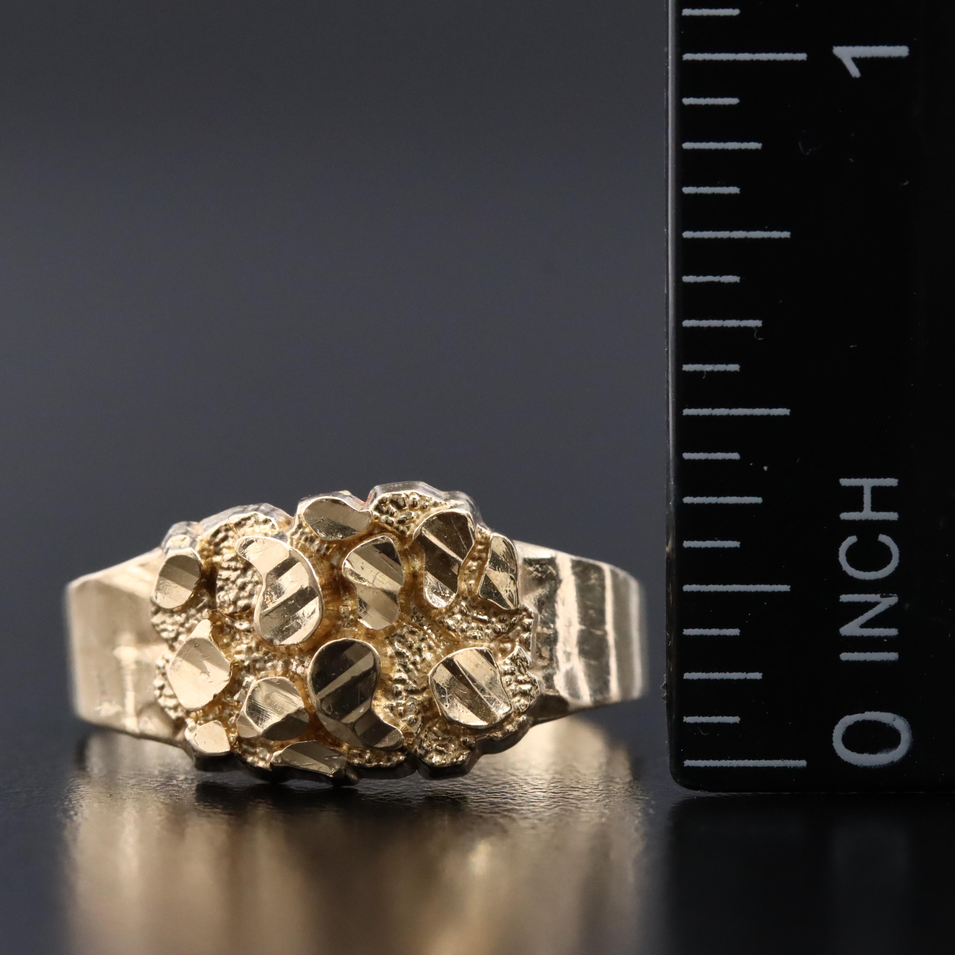10K Nugget Ring | EBTH