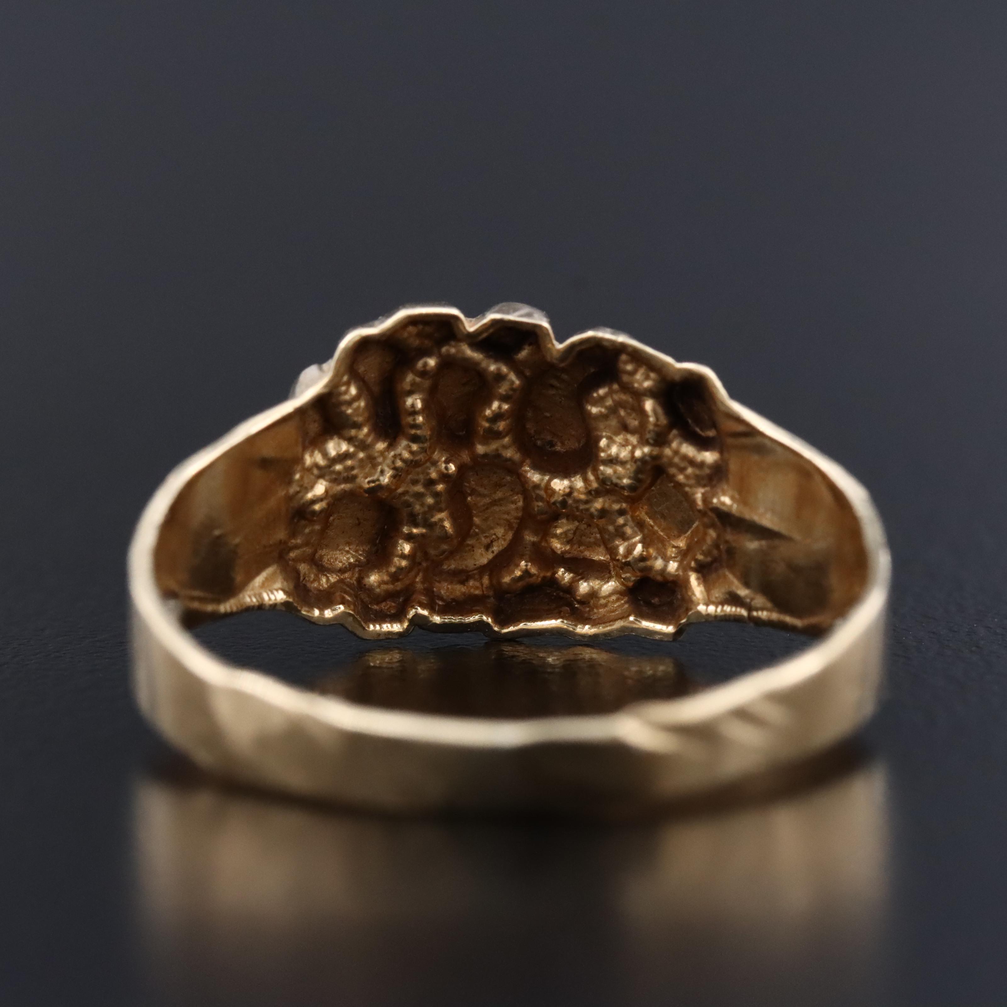 10K Nugget Ring | EBTH