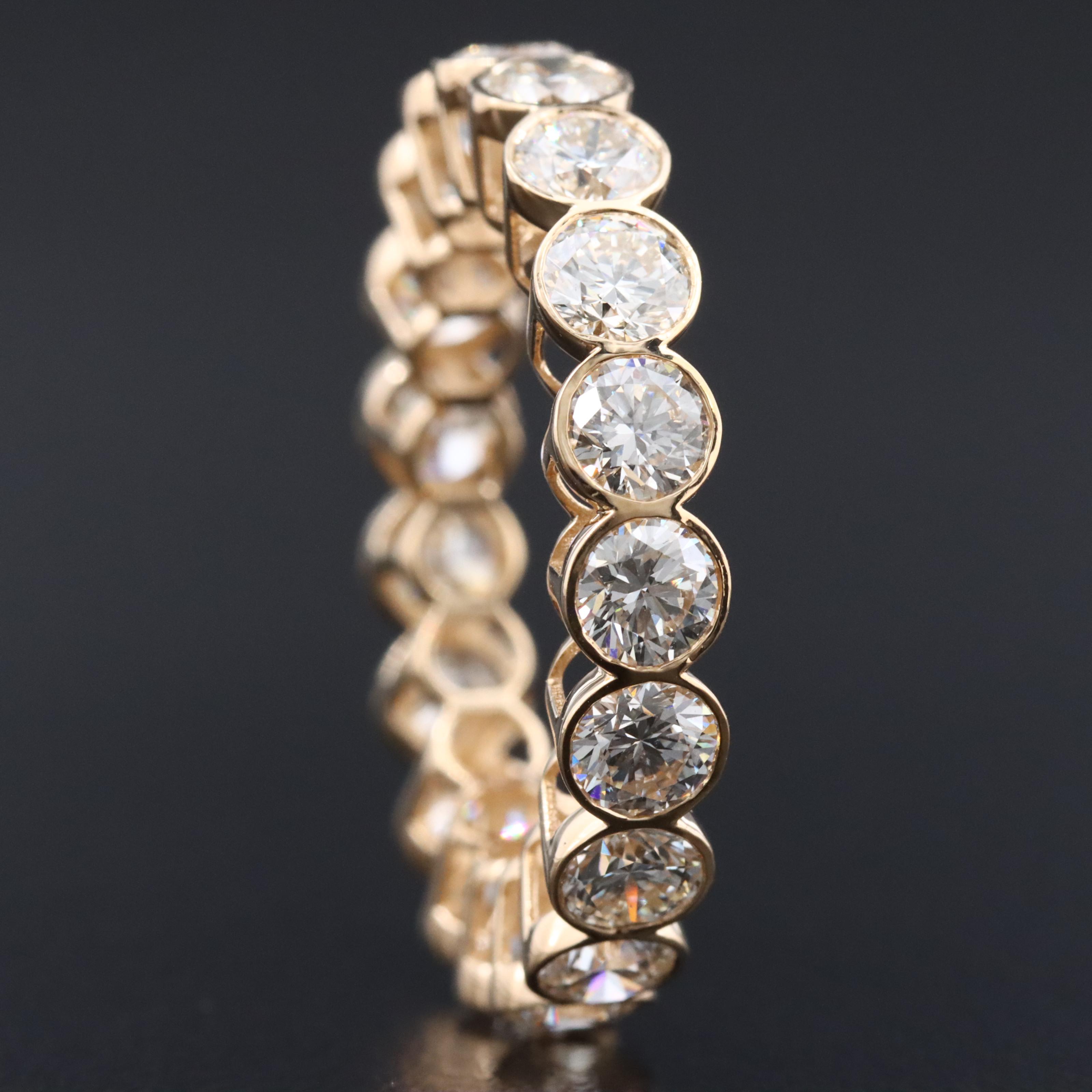 18K 4.01 CTW Diamond Eternity Band with GIA Report | EBTH