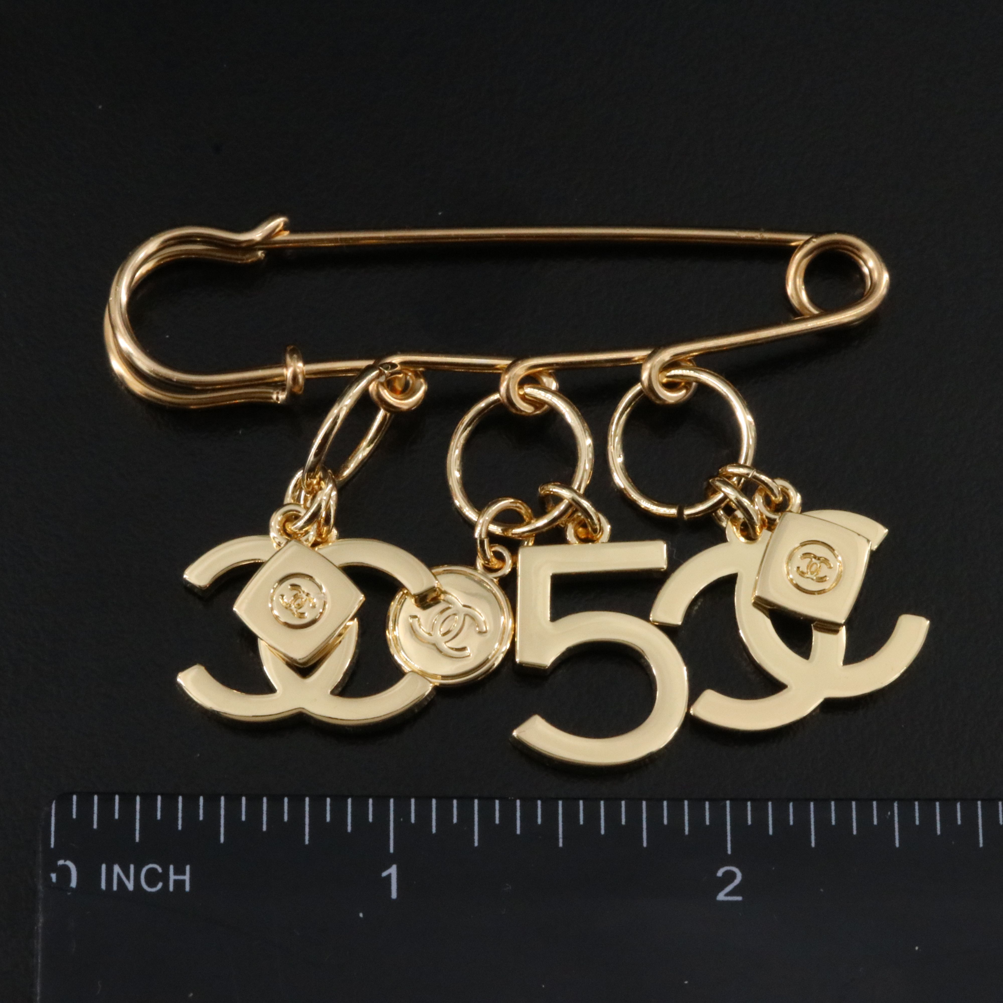 Chanel No. 5 Charm Safety PIn Brooch | EBTH